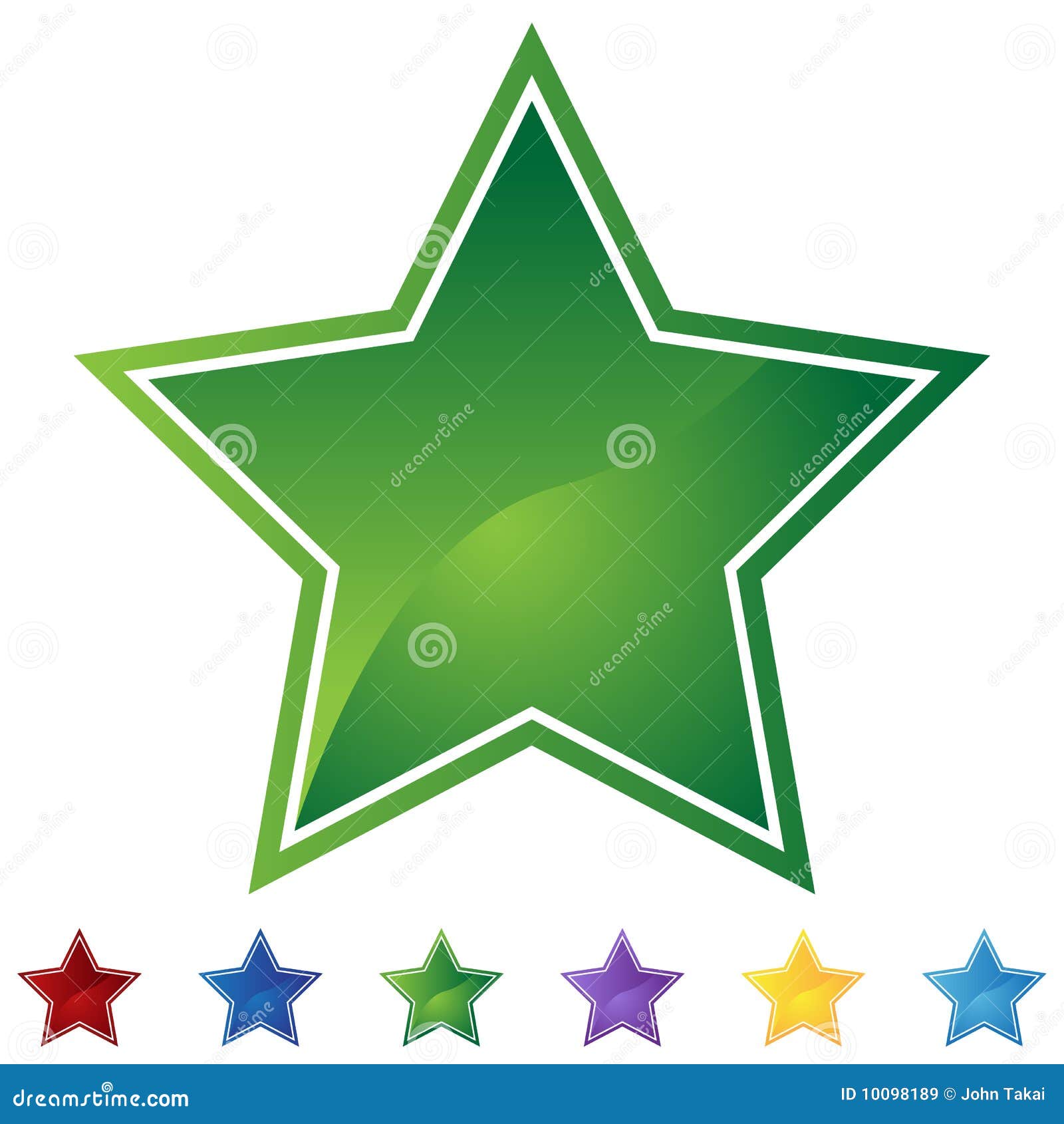Star Set - Blank stock vector. Illustration of clip, vector - 10098189