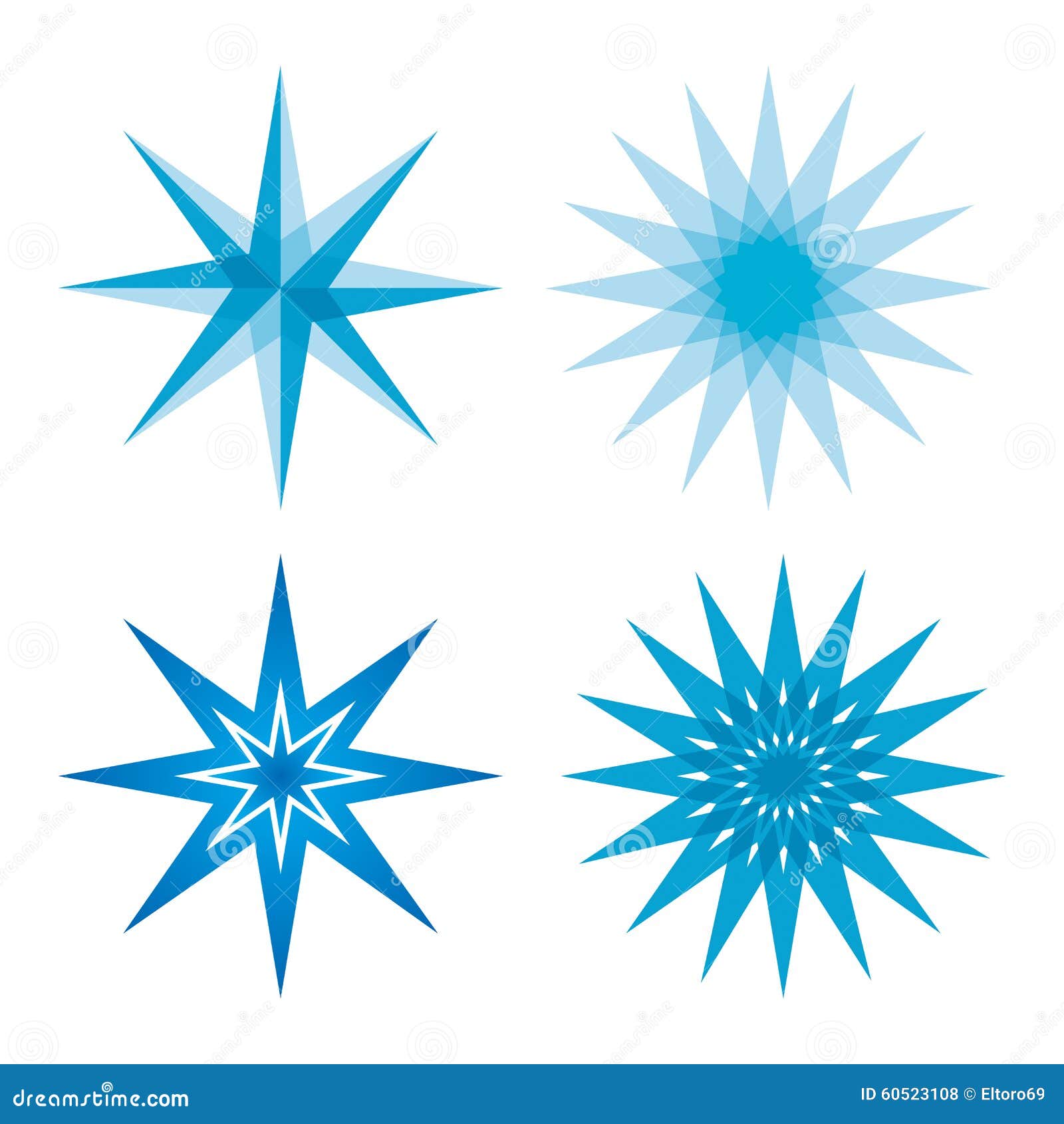 Star set collection stock illustration. Illustration of geometric ...