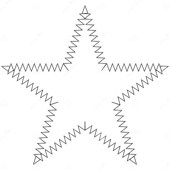 Star Icon, Star Shape for Mathematics Studying for Kids Stock Vector ...