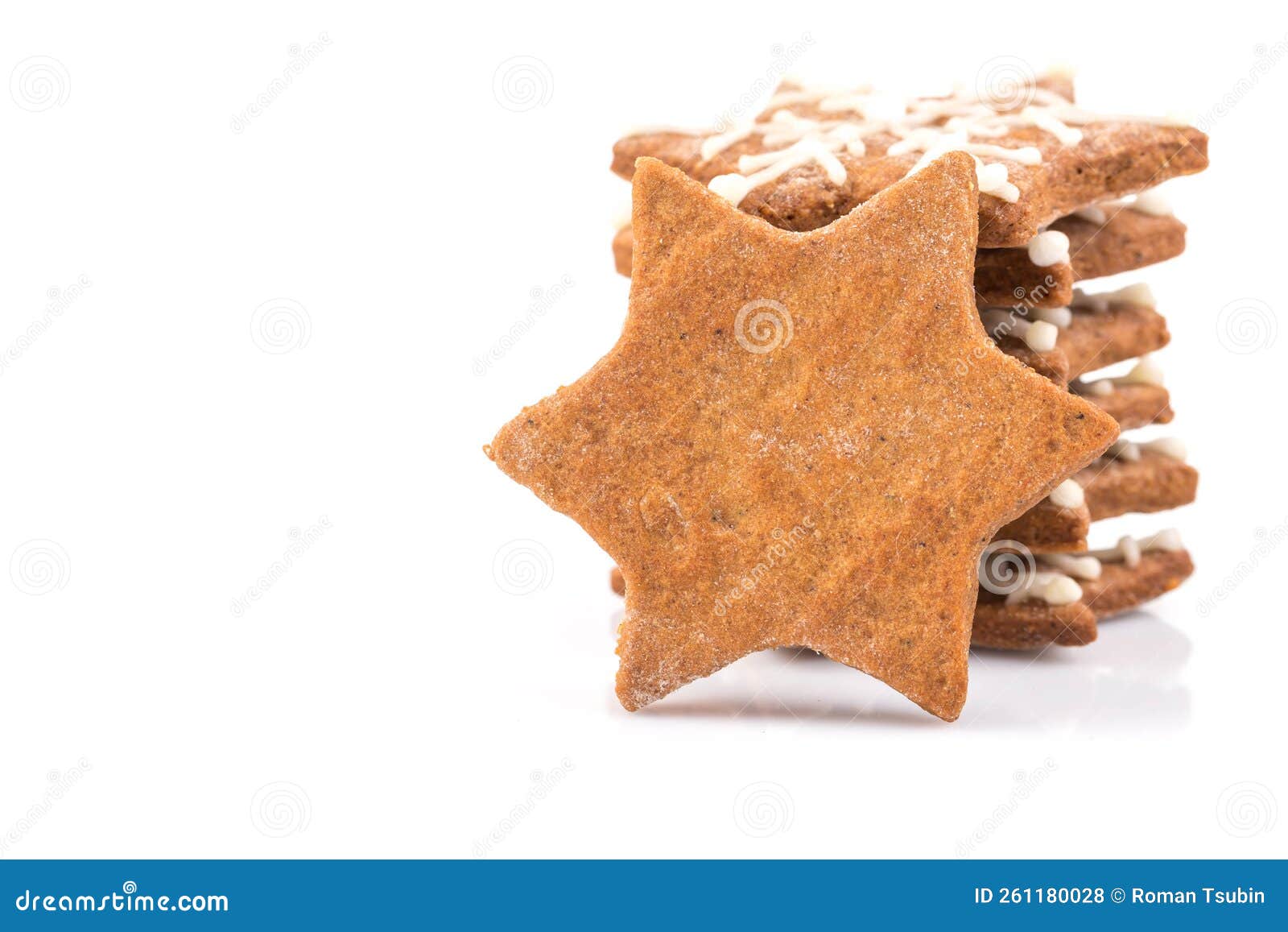 Star Shape Christmas Gingerbread Cookies Stock Photo - Image of snack ...