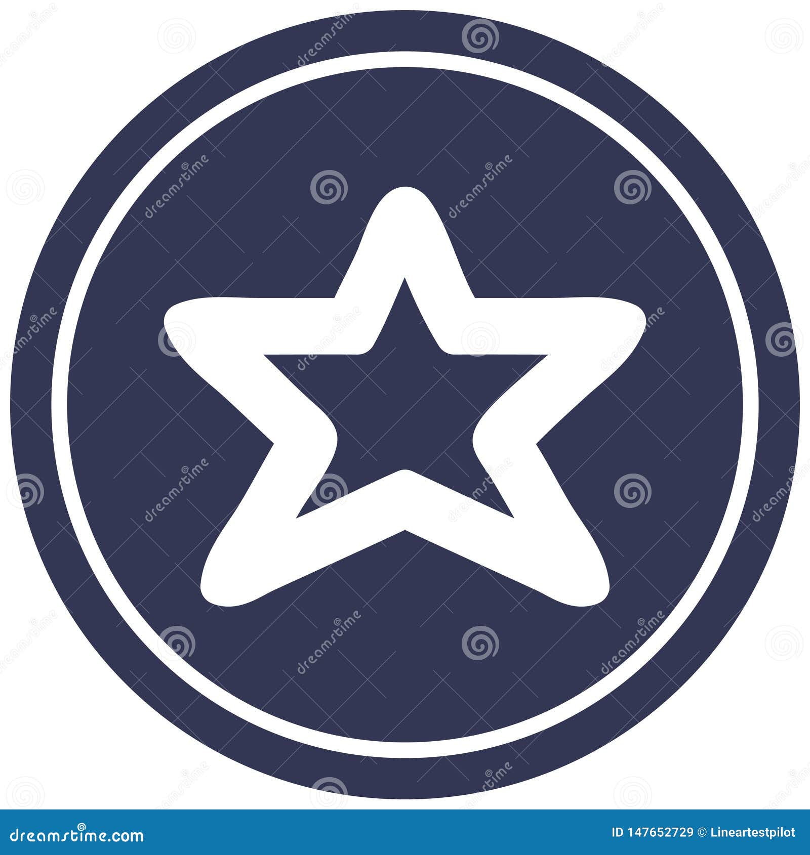 Star shape circular icon stock vector. Illustration of sign - 147652729