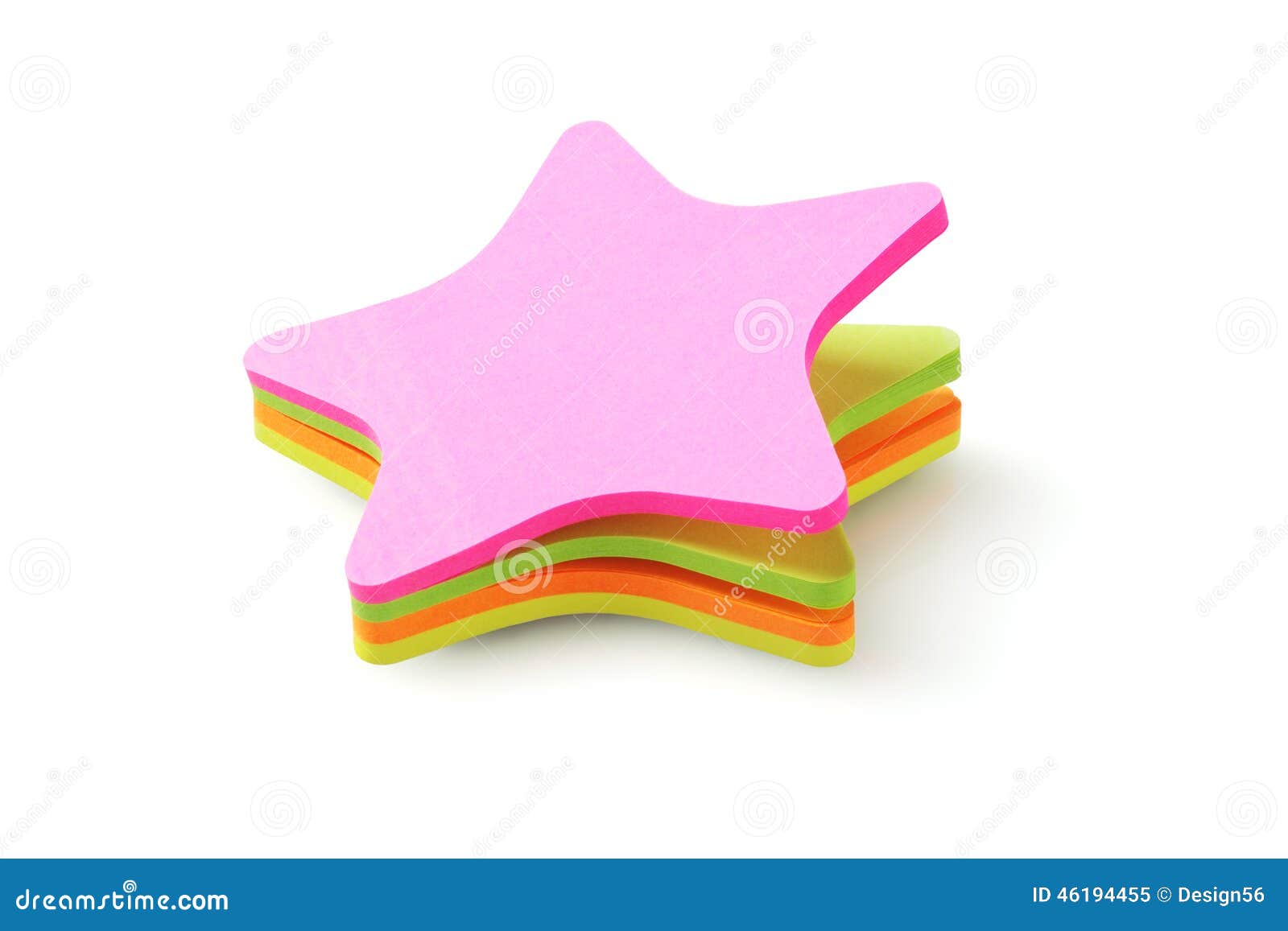 Star Shape Colourful Paper Stickers Stock Image - Image of message ...