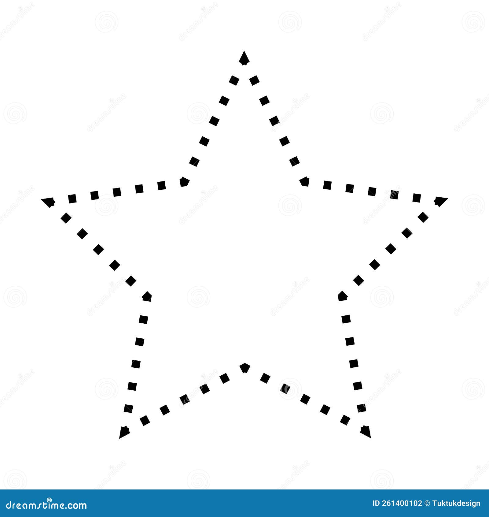 Star Shape Dashed Icon Vector Symbol for Creative Graphic Design Ui ...