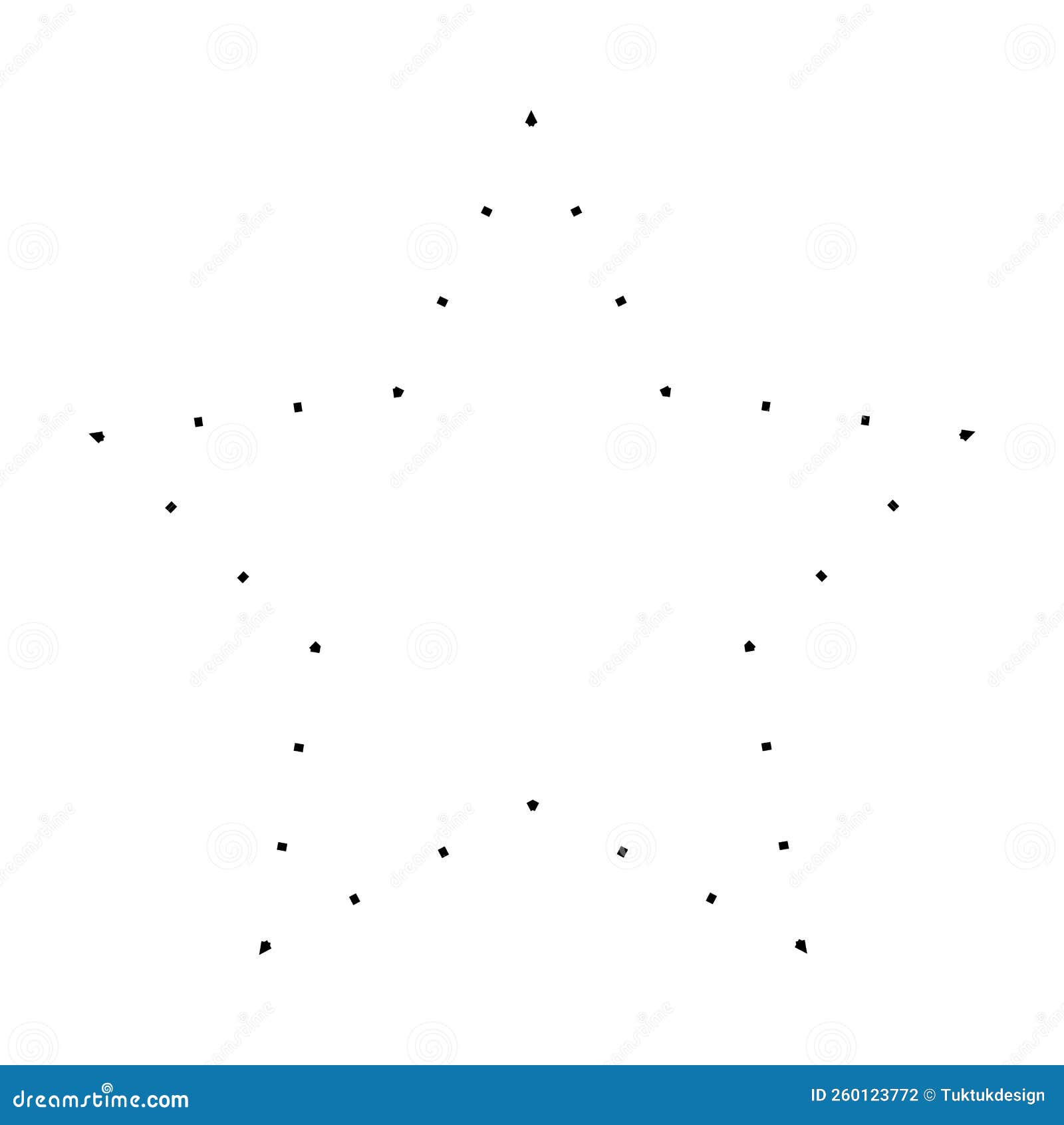 Star Shape Dotted Icon Vector Symbol for Creative Graphic Design Ui ...