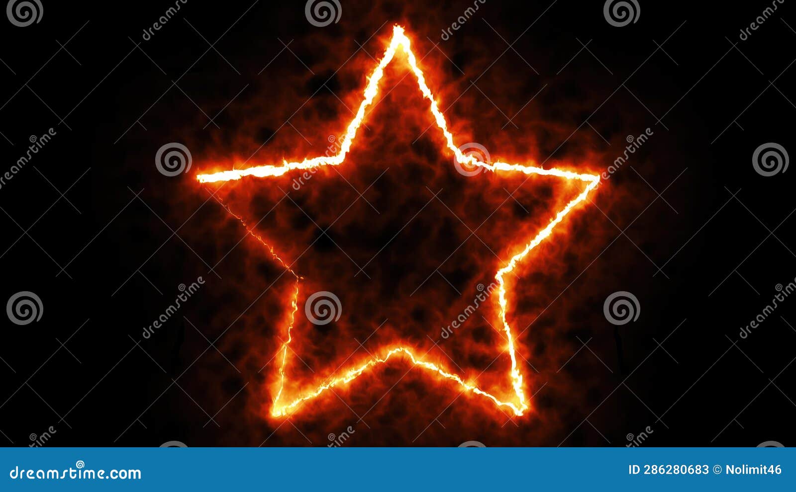 Star shape fire stock illustration. Illustration of energy - 286280683