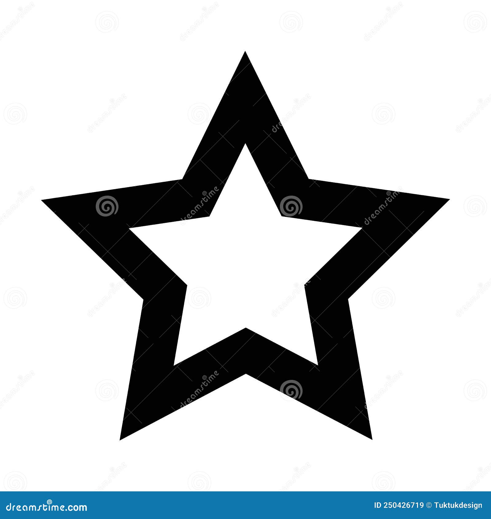Star Shape Icon Vector Symbol for Creative Graphic Design Ui Element in ...