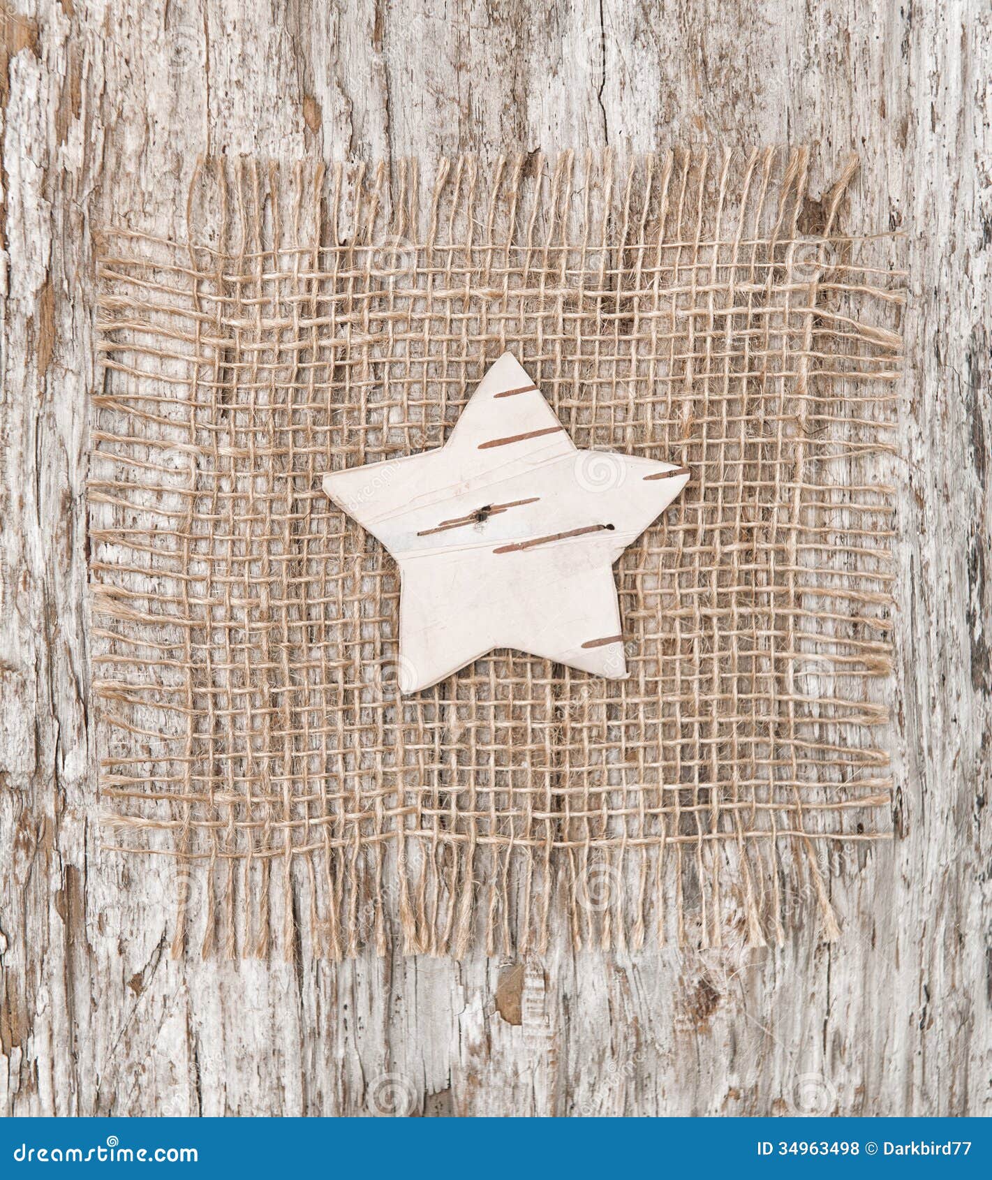 Star Shape Made of Birch Bark Stock Photo - Image of board, bark: 34963498