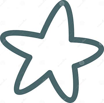 Star Shape Outline stock vector. Illustration of black - 322321242