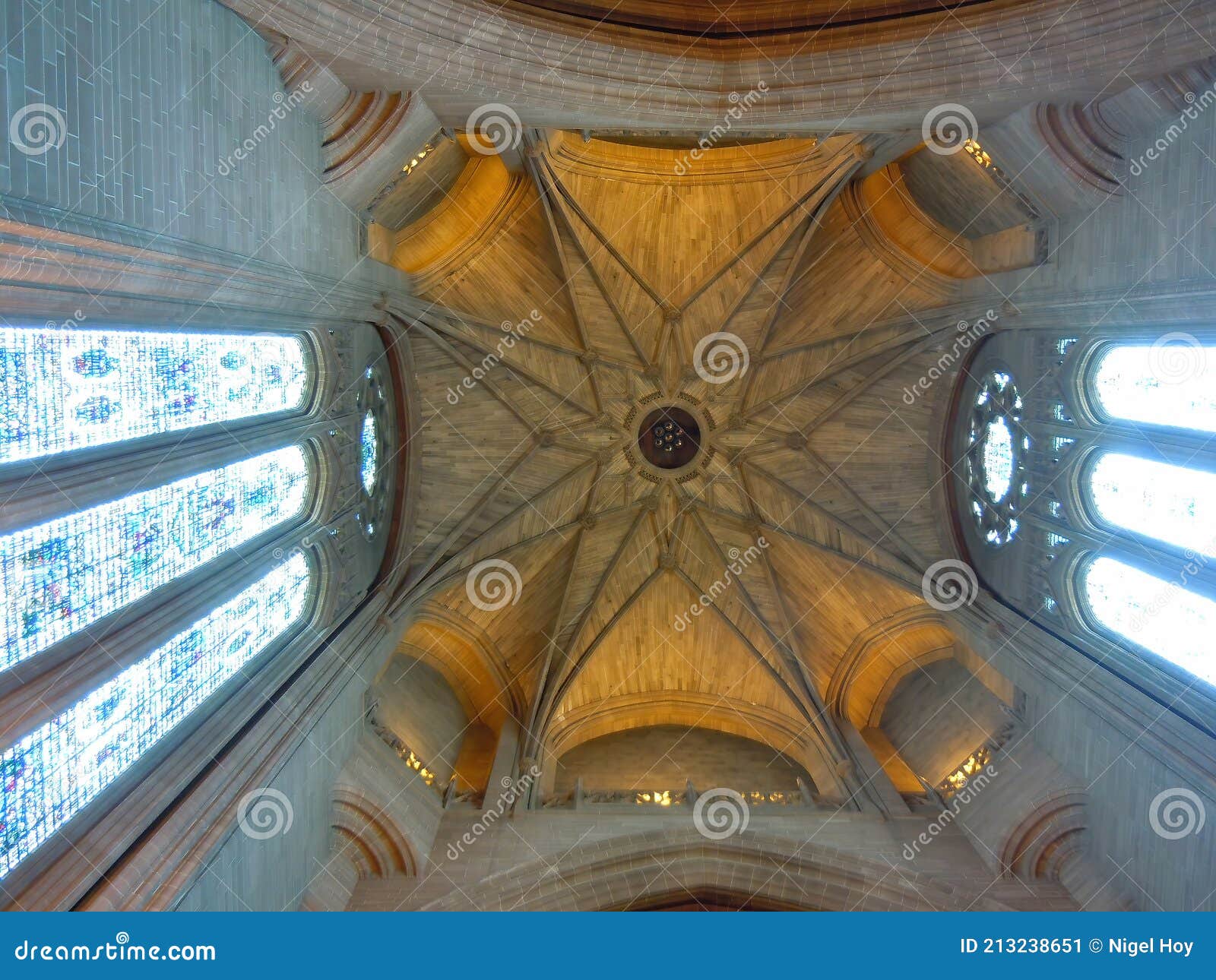 Star Shape Pattern on Cathedral Ceiling Stock Image - Image of england ...
