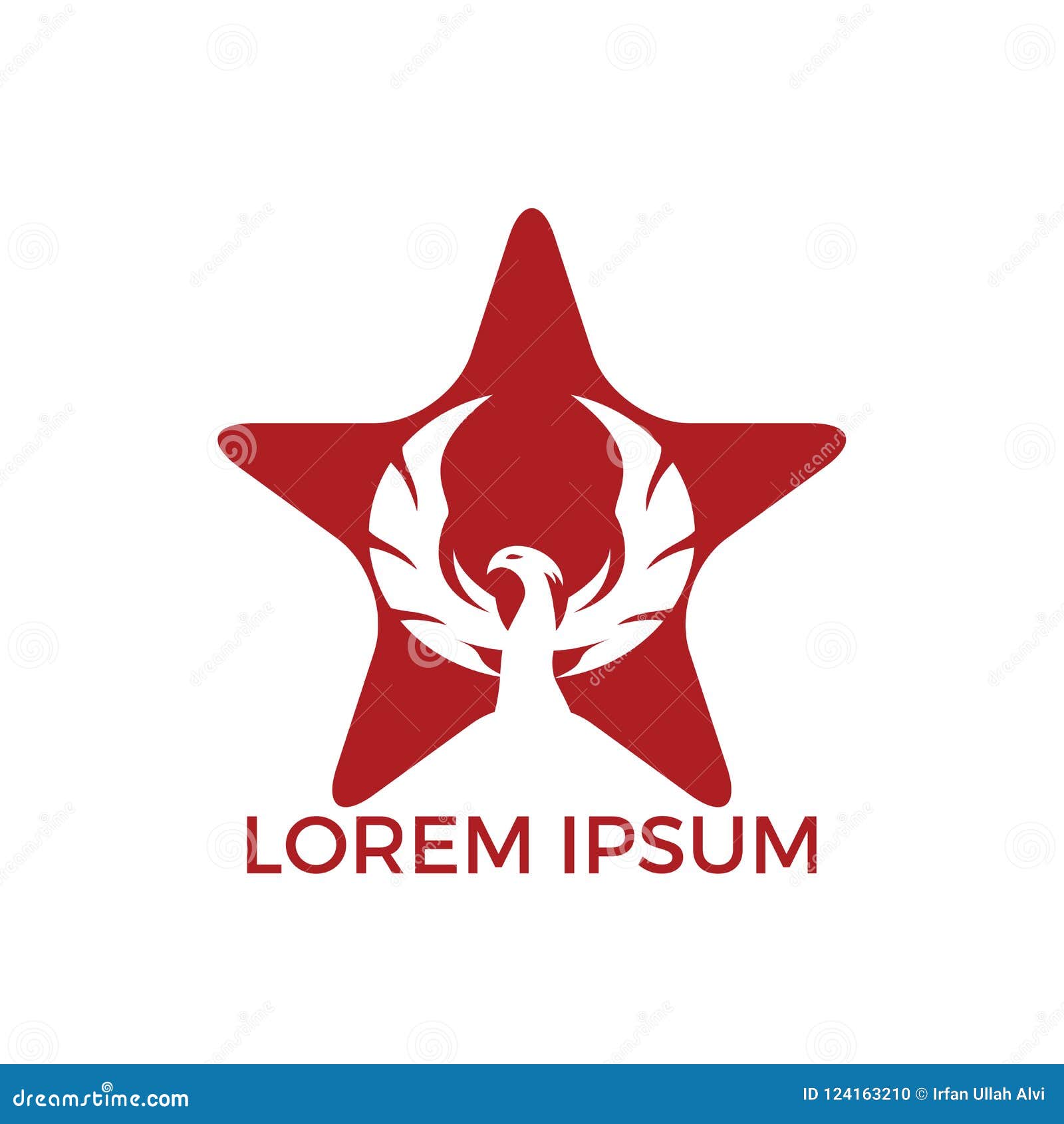 Star Shape Phoenix Logo Design. Stock Vector - Illustration of logo ...