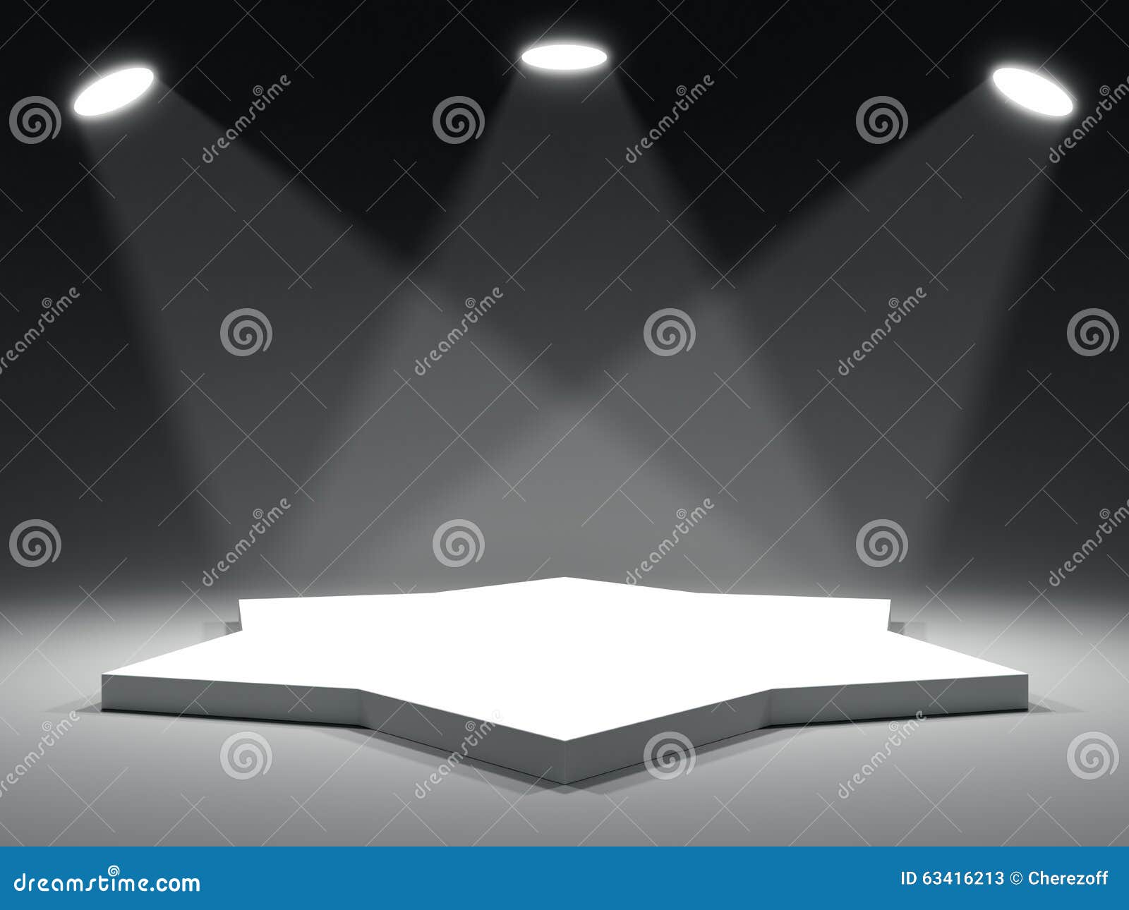 Star shape stage stock illustration. Illustration of entertainment ...