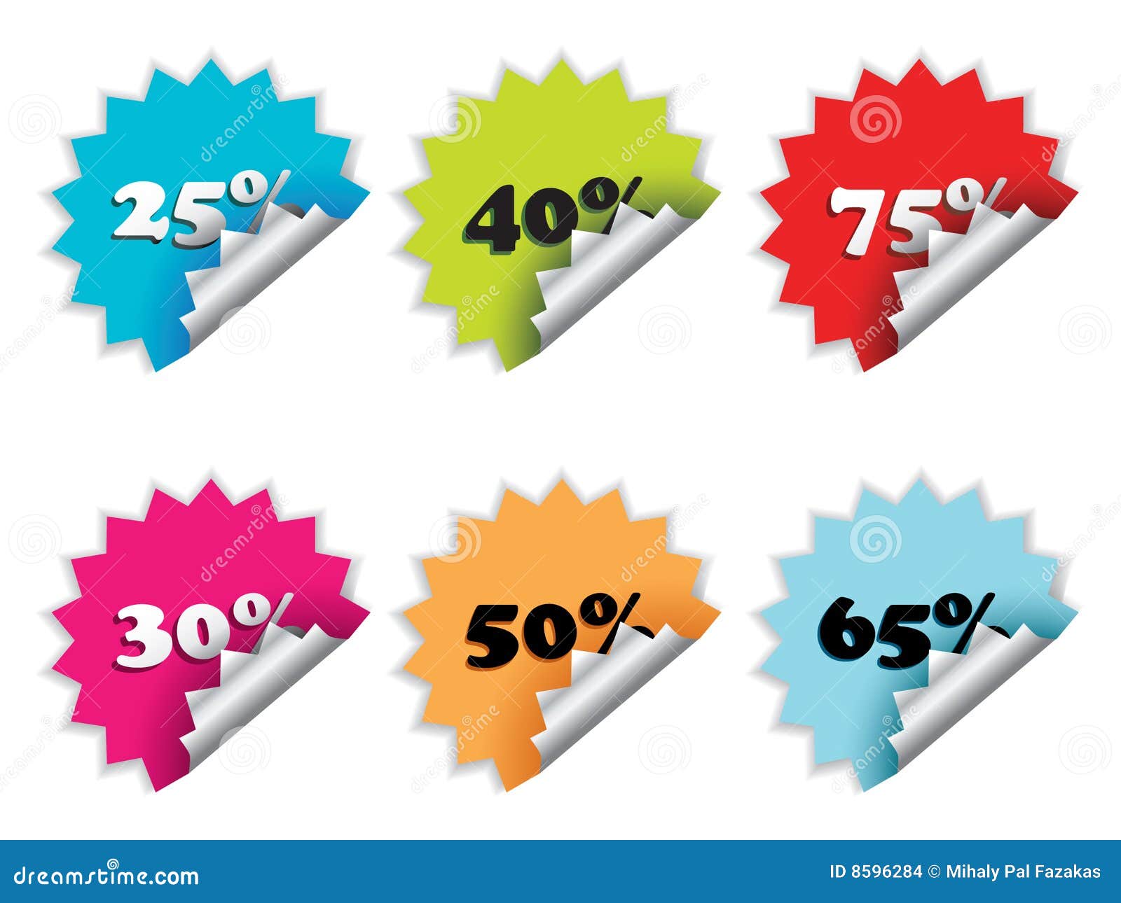 Star shape stickers stock vector. Illustration of green - 8596284