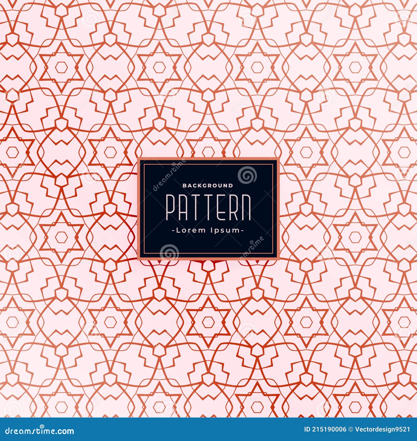 Star Shape Style Abstract Pattern Background Design Stock Vector ...