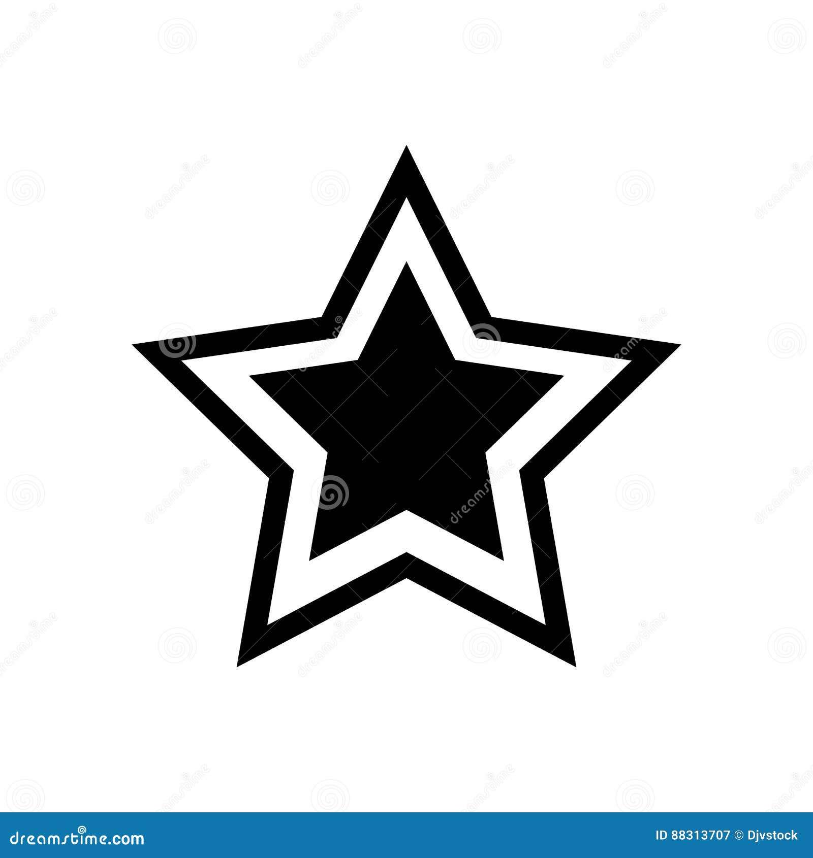 Star shape symbol stock illustration. Illustration of medallion - 88313707
