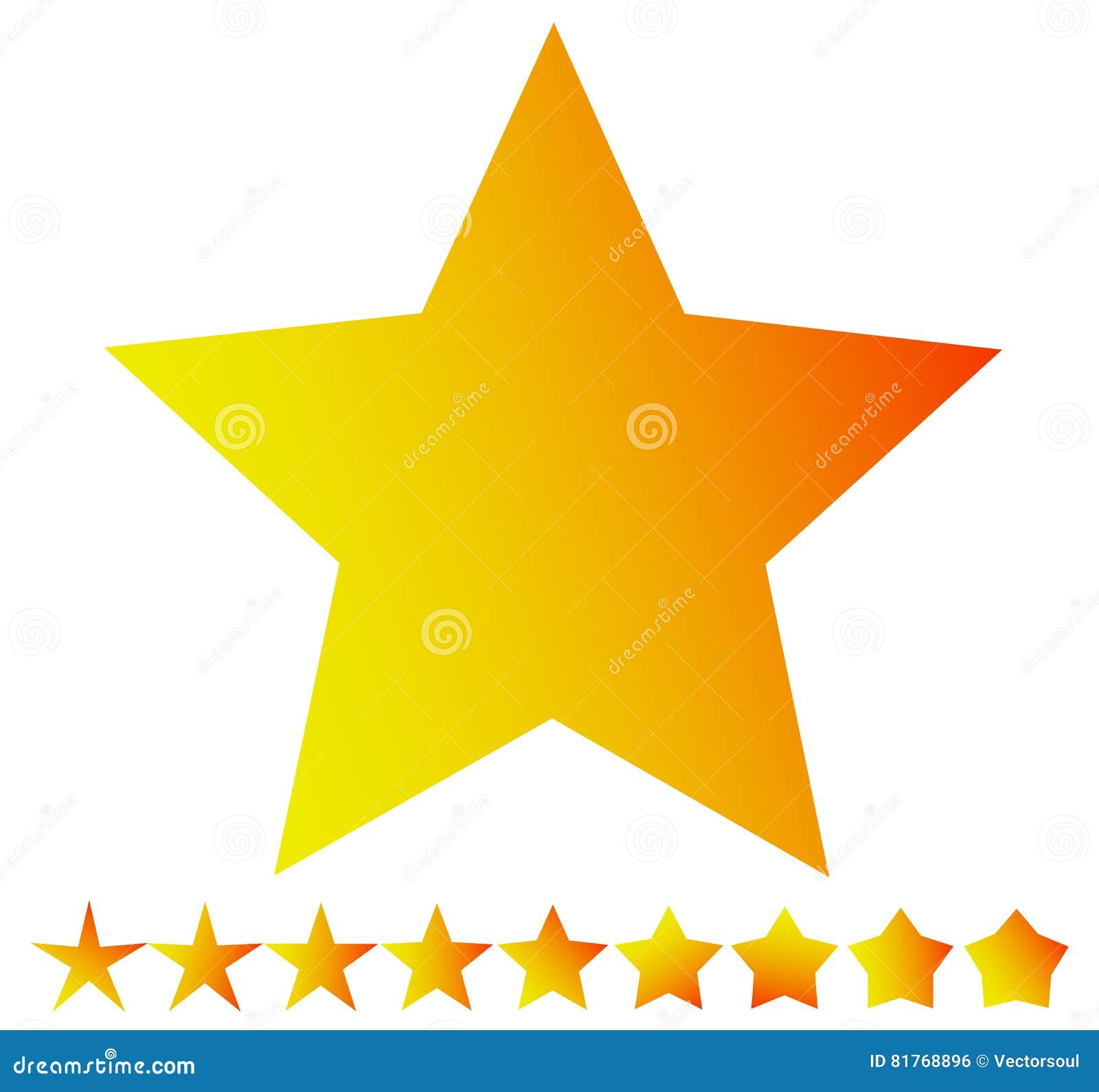 Star Shape with Thin and Thick Versions - Star Icon, Star Symbol Stock ...