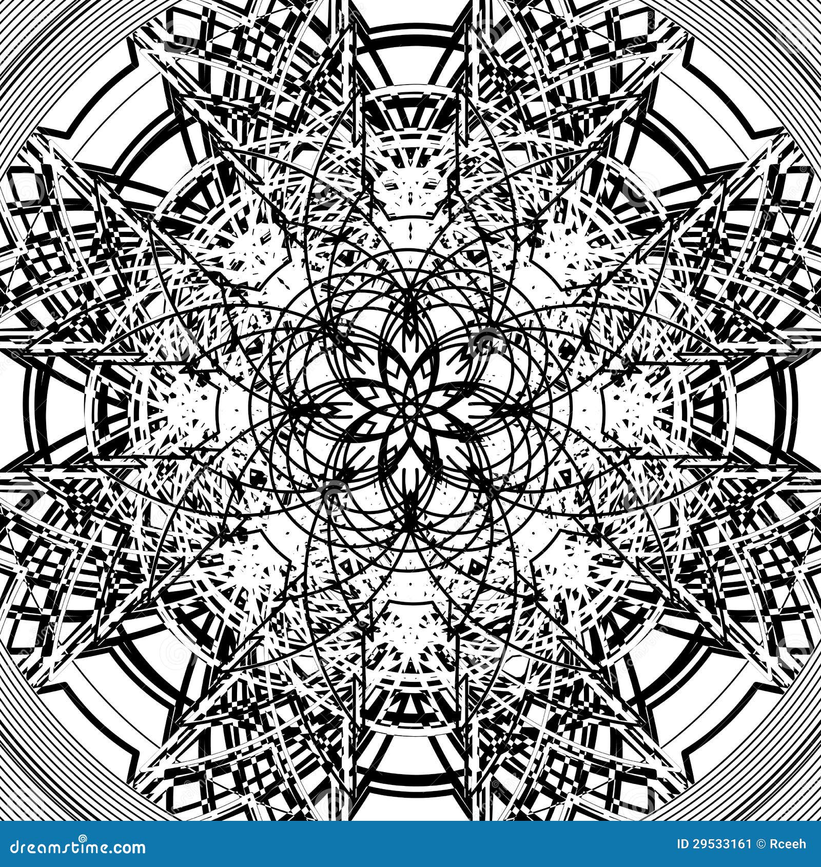 Star shape tile design stock vector. Illustration of illusion - 29533161