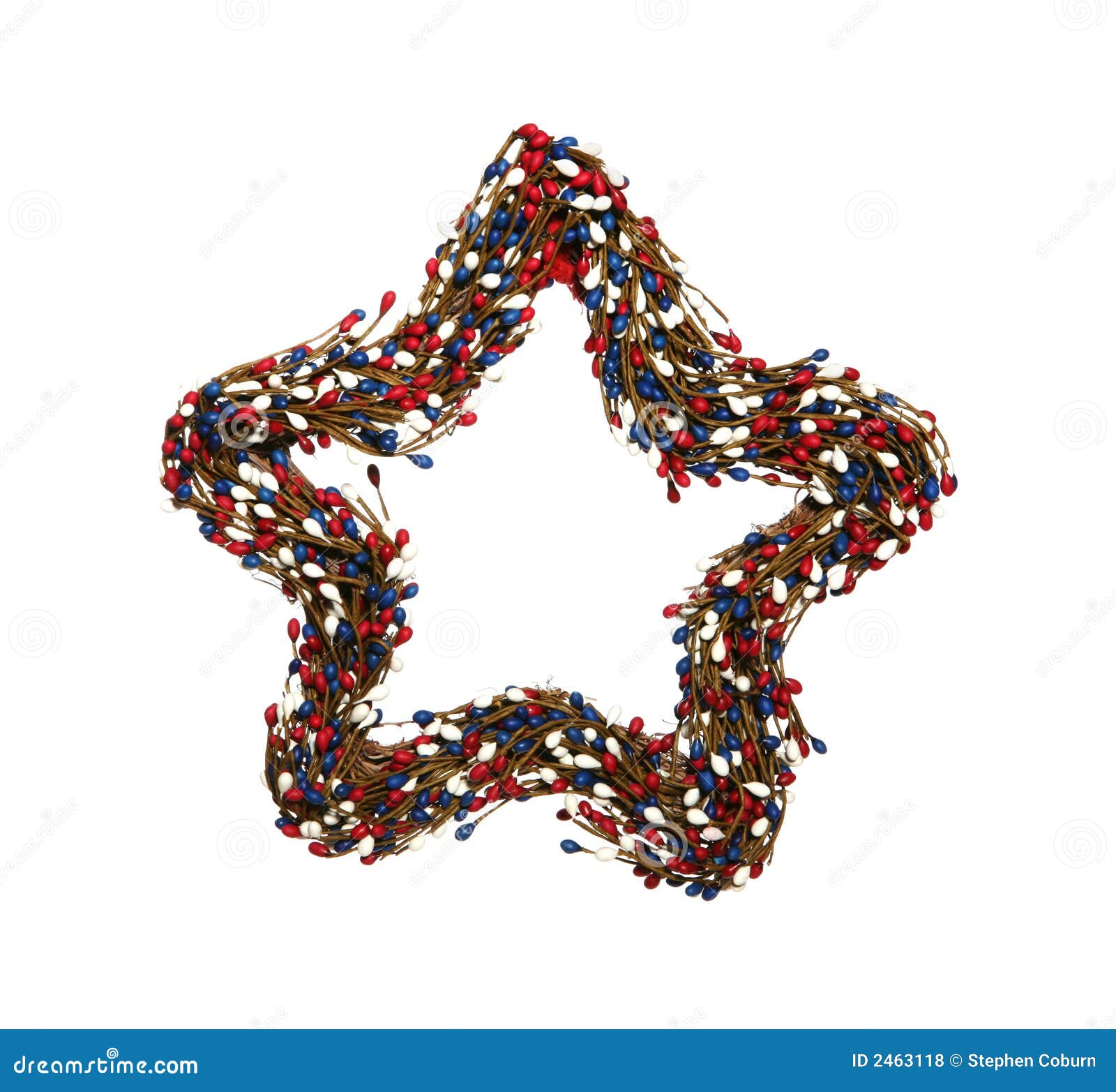 Star Shaped Berry Wreath stock photo. Image of ornamental - 2463118