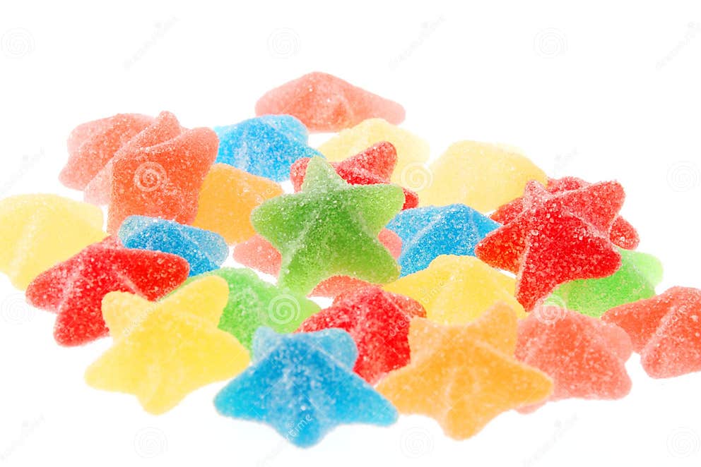Star shaped candies stock photo. Image of star, gummy - 7310670