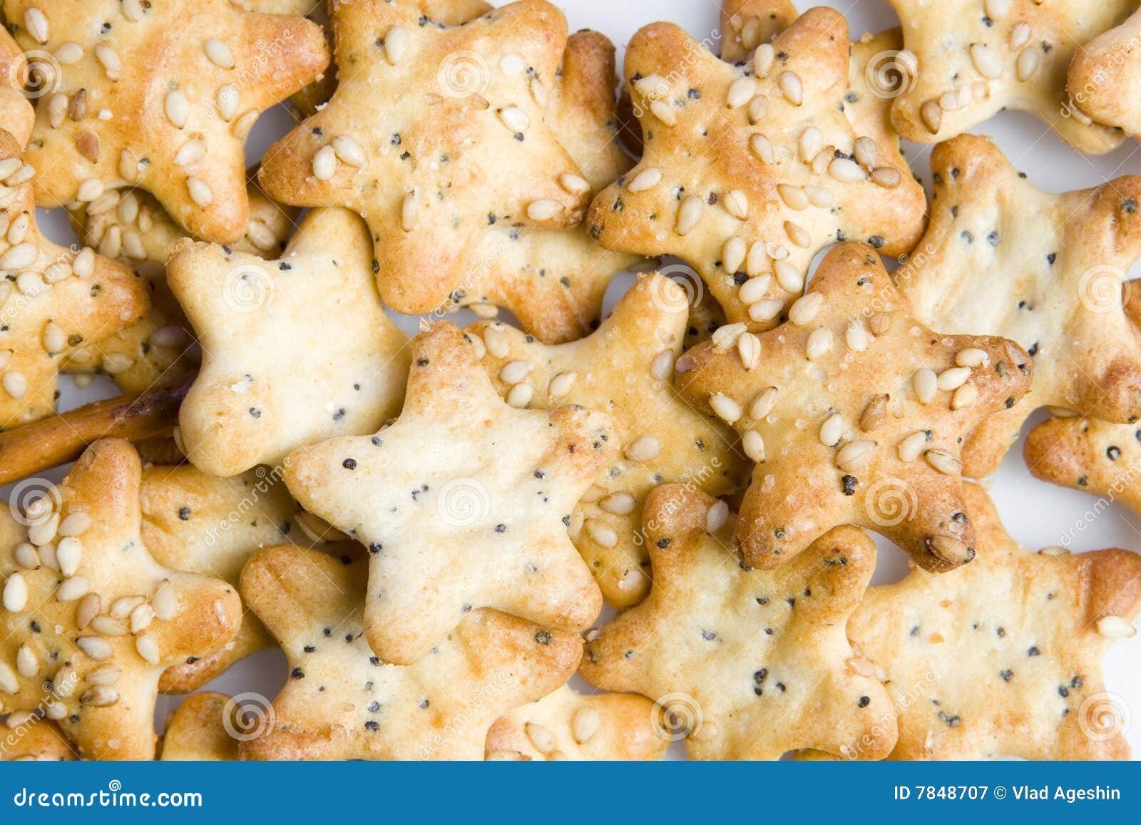 Star shaped crakers stock image. Image of gold, snack - 7848707