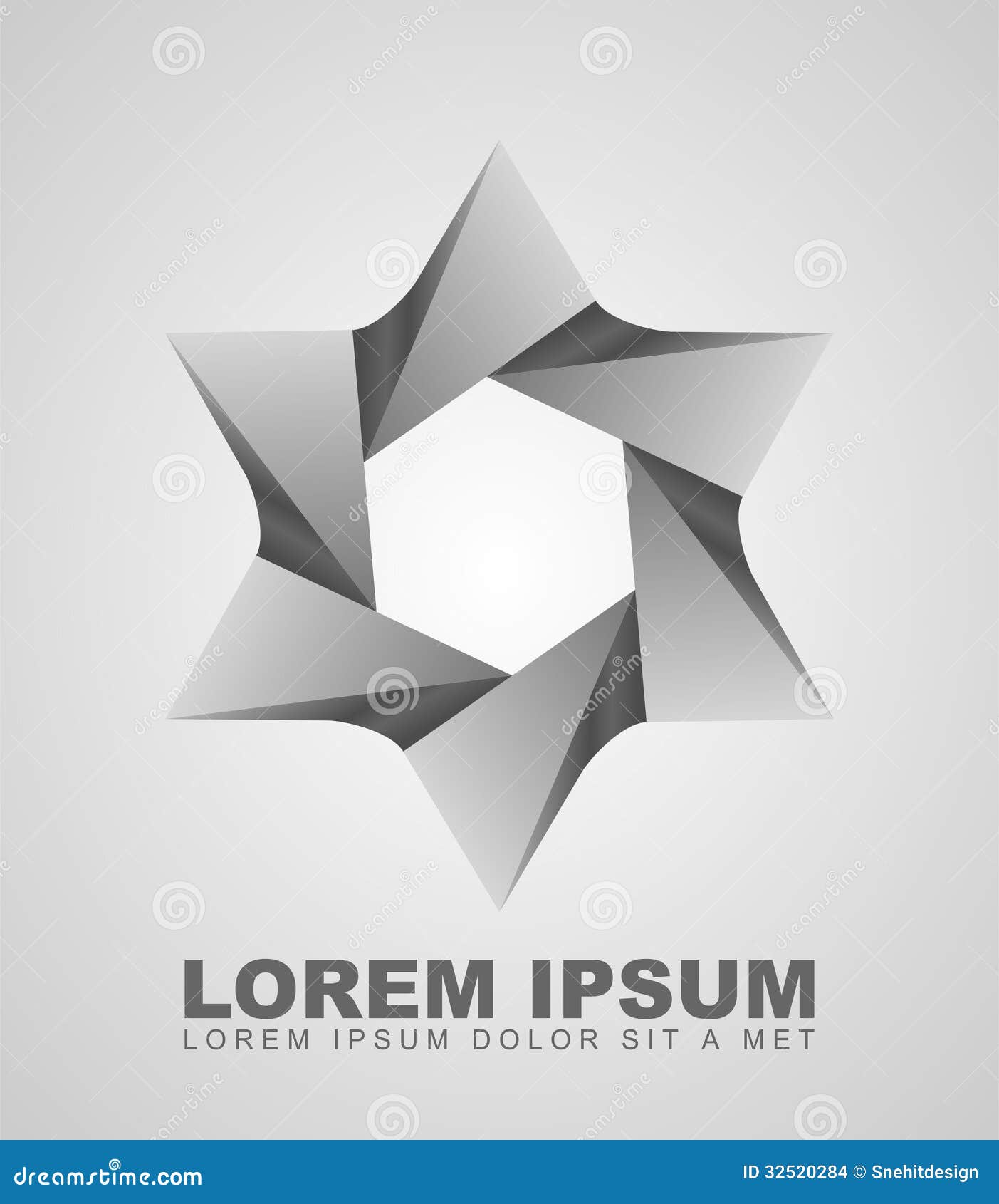 Star shaped design element stock illustration. Illustration of grey ...