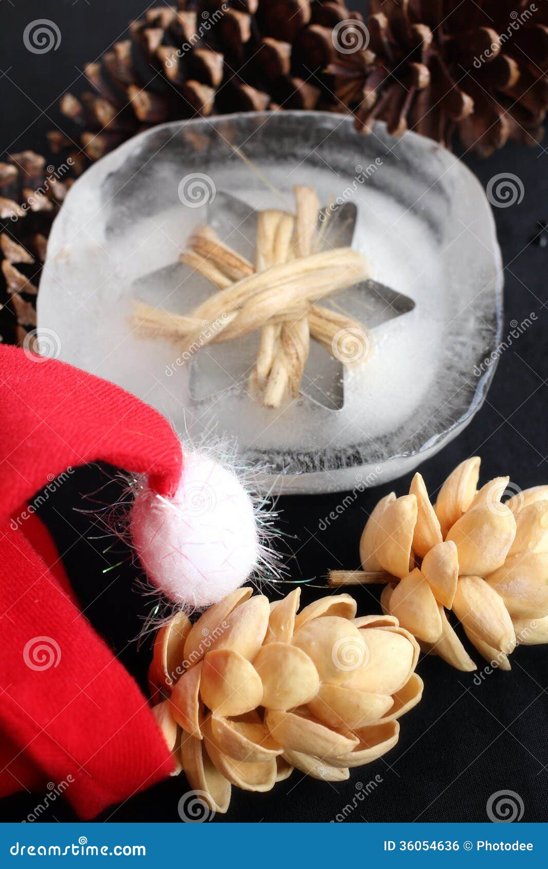 Star-shaped in the ice stock photo. Image of festive - 36054636
