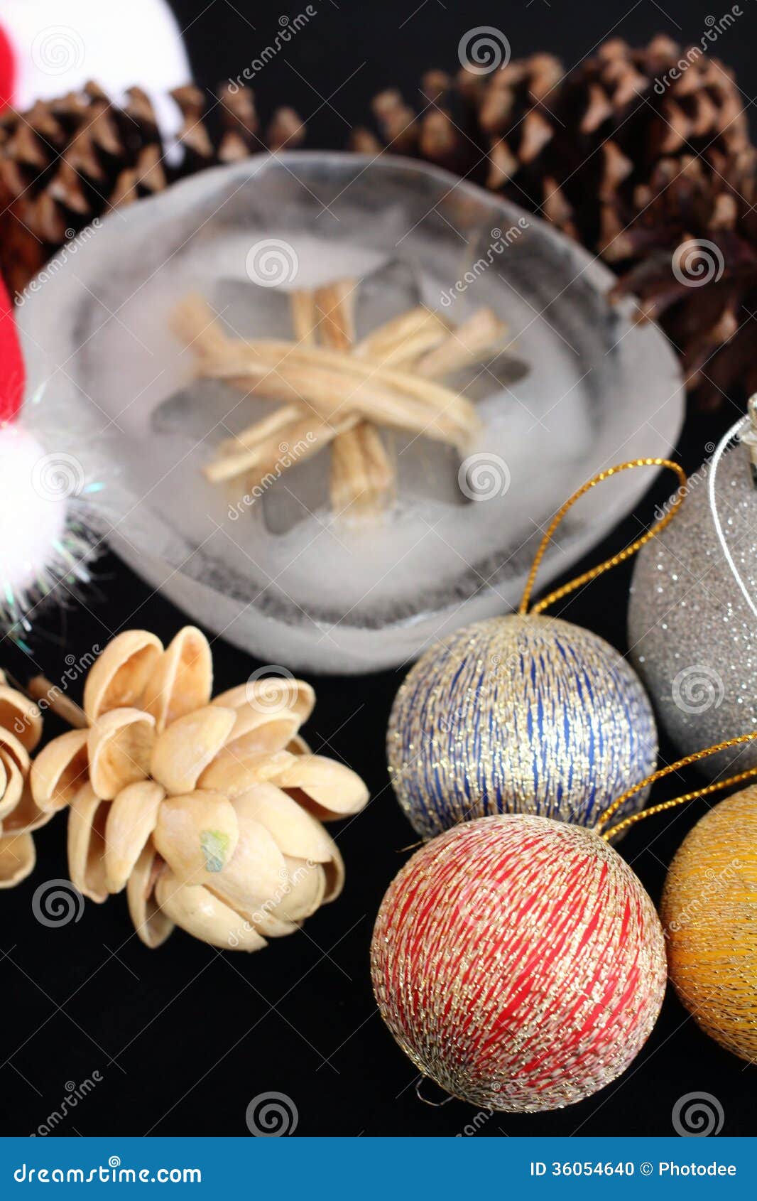 Star-shaped in the ice stock photo. Image of seasonal - 36054640