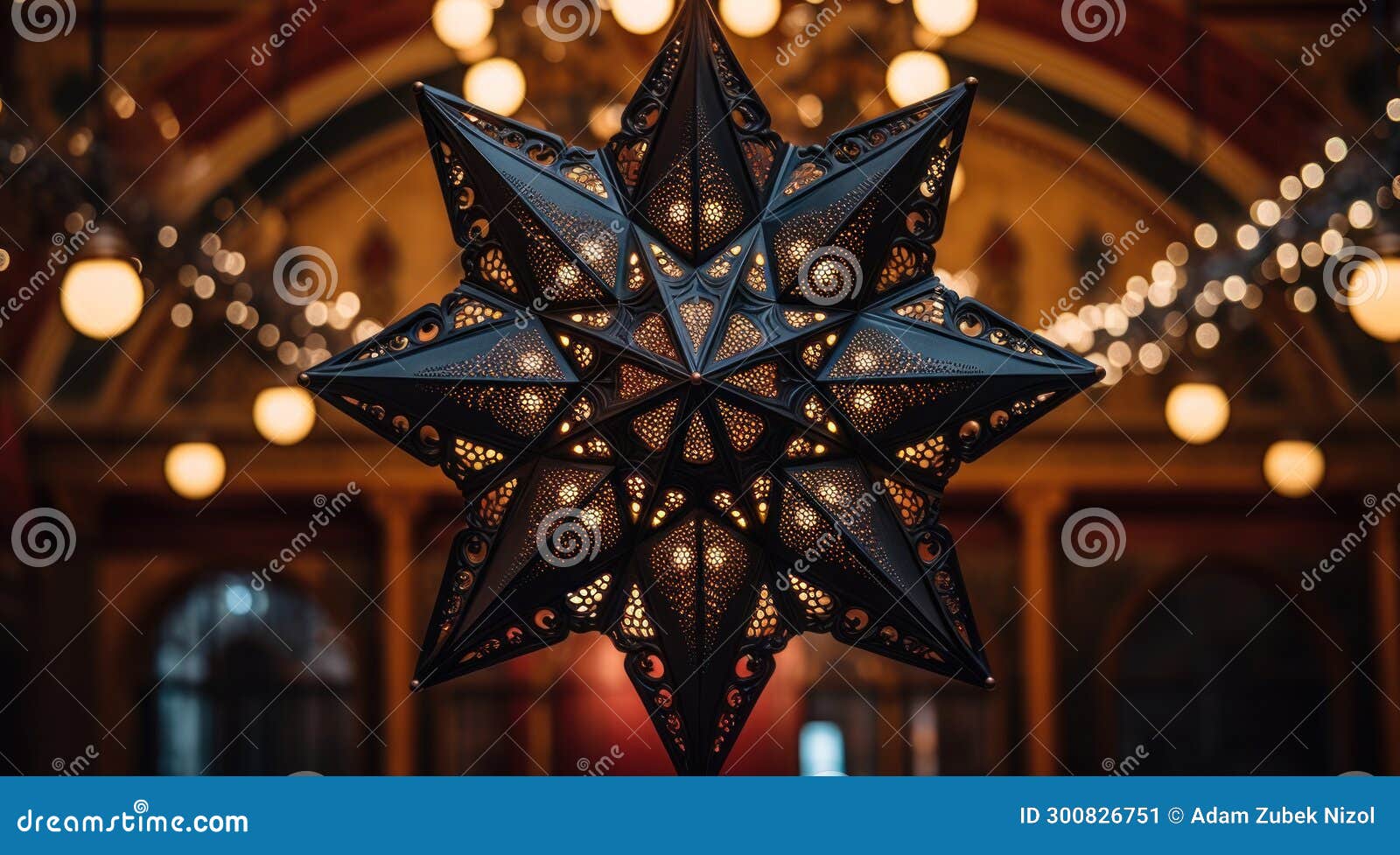 A Star Shaped Light Fixture Stock Illustration - Illustration of ...