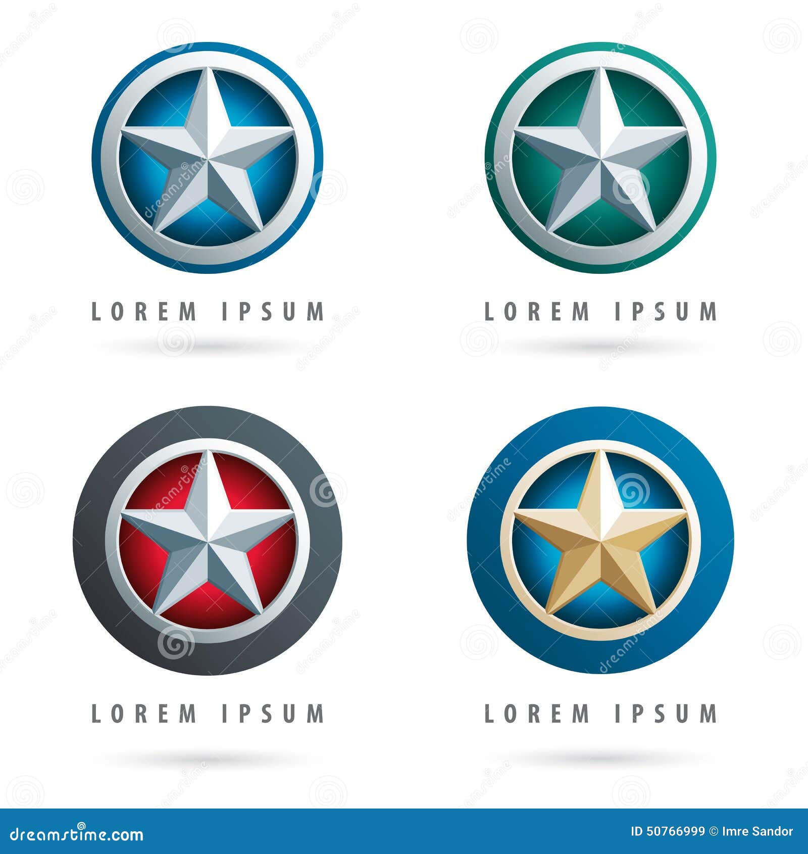 Star shaped logos stock vector. Illustration of icon - 50766999