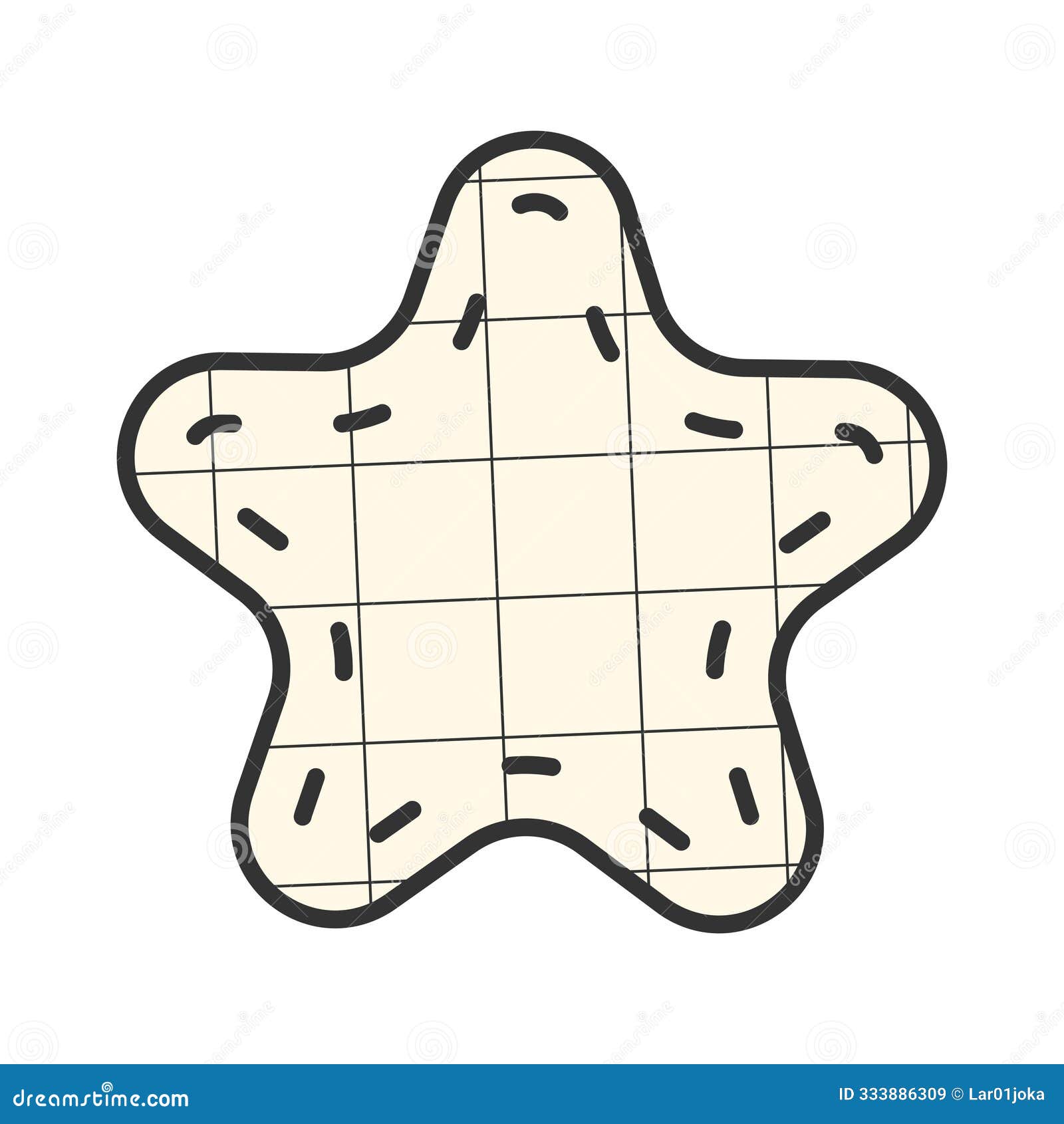 Star-shaped Notepad with Grid Paper in Cartoon Vector Stock ...