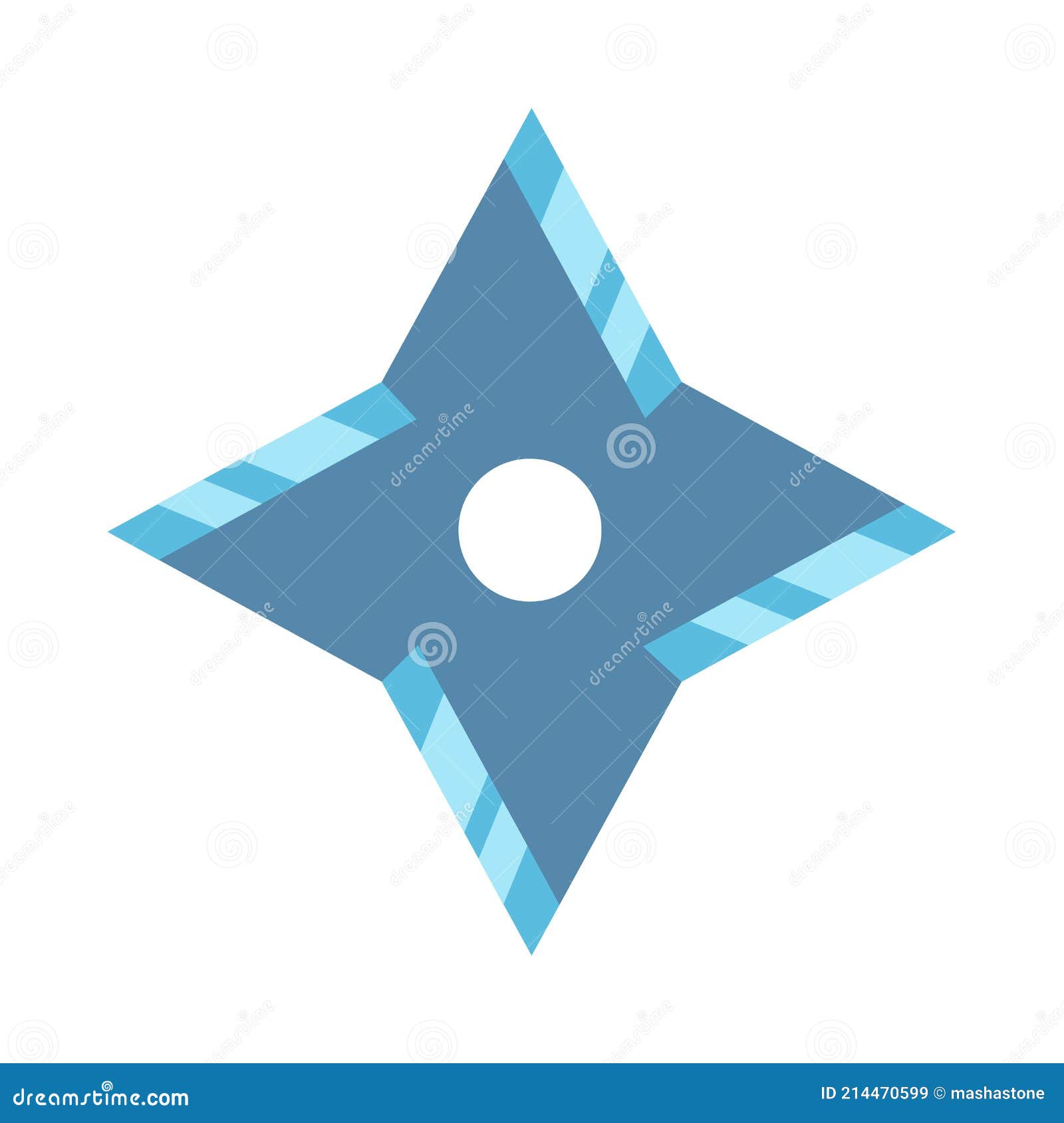 Shuriken Ninja Stars Sketch Vector Illustration | CartoonDealer.com ...