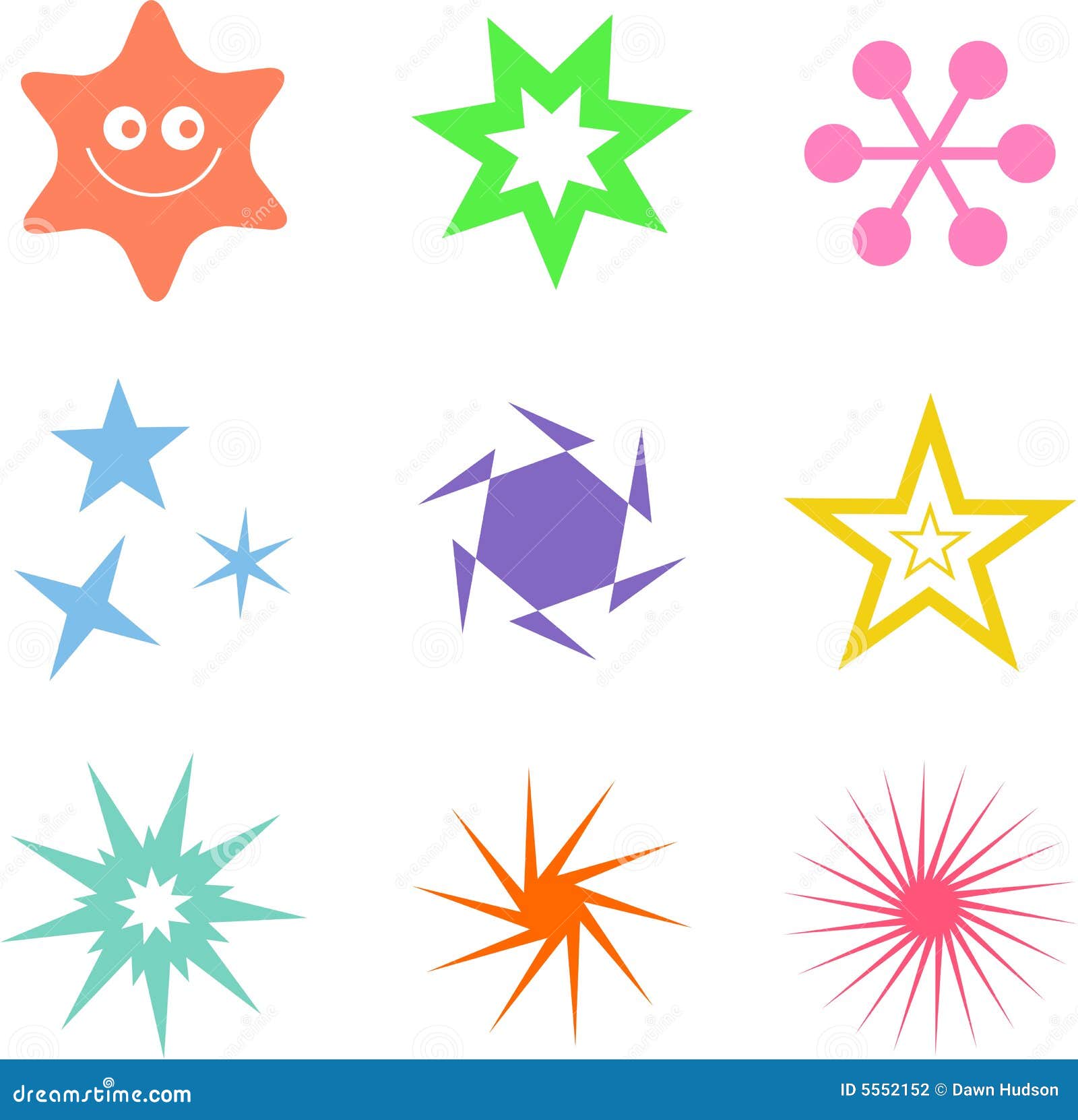 Star shapes stock illustration. Illustration of creative - 5552152