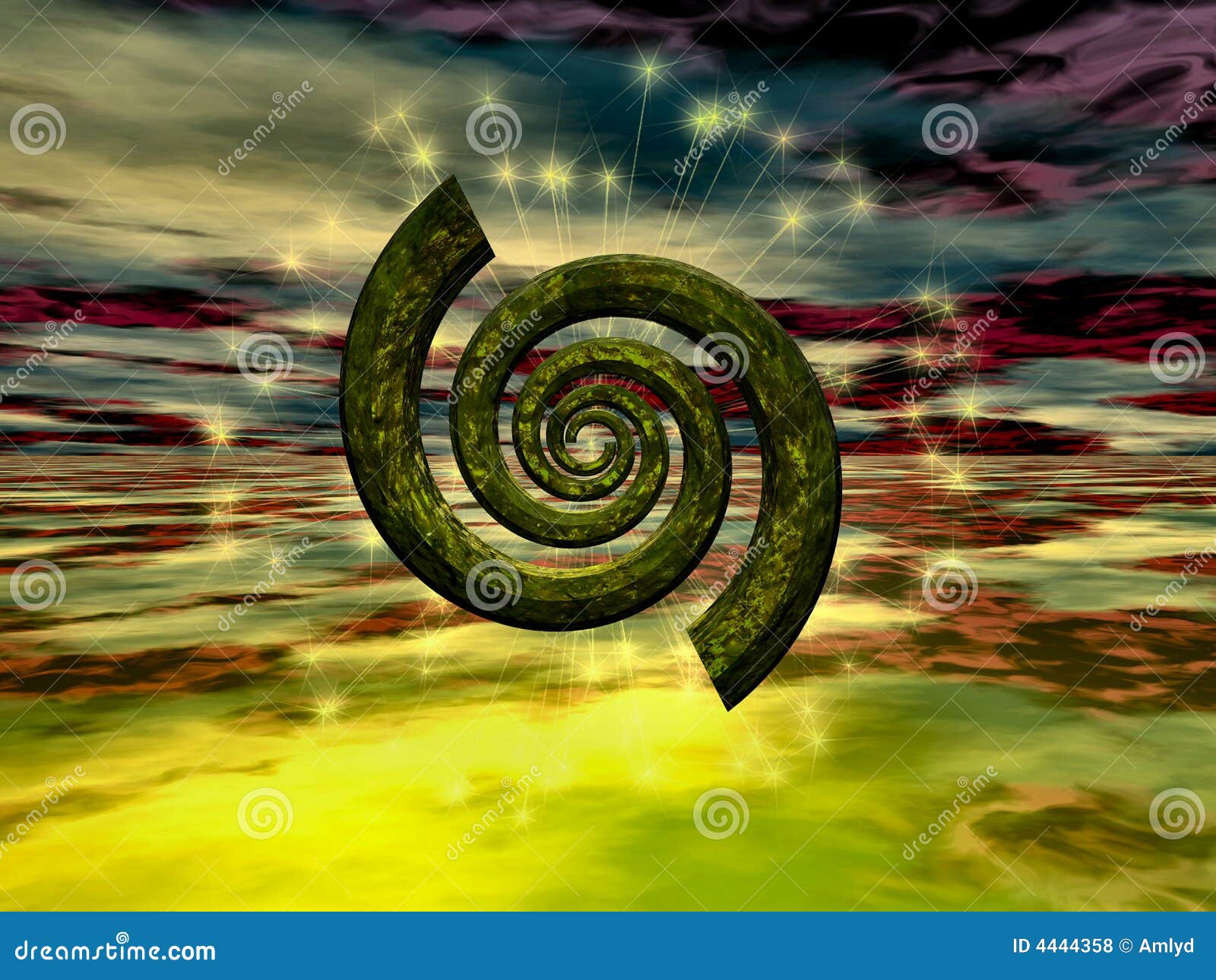 Star shell stock illustration. Illustration of contrasting - 4444358