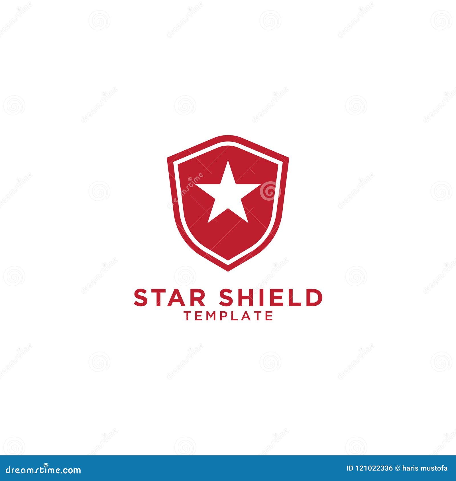 Star Shield Logo Concept Design. Symbol Graphic Template Element Vector ...