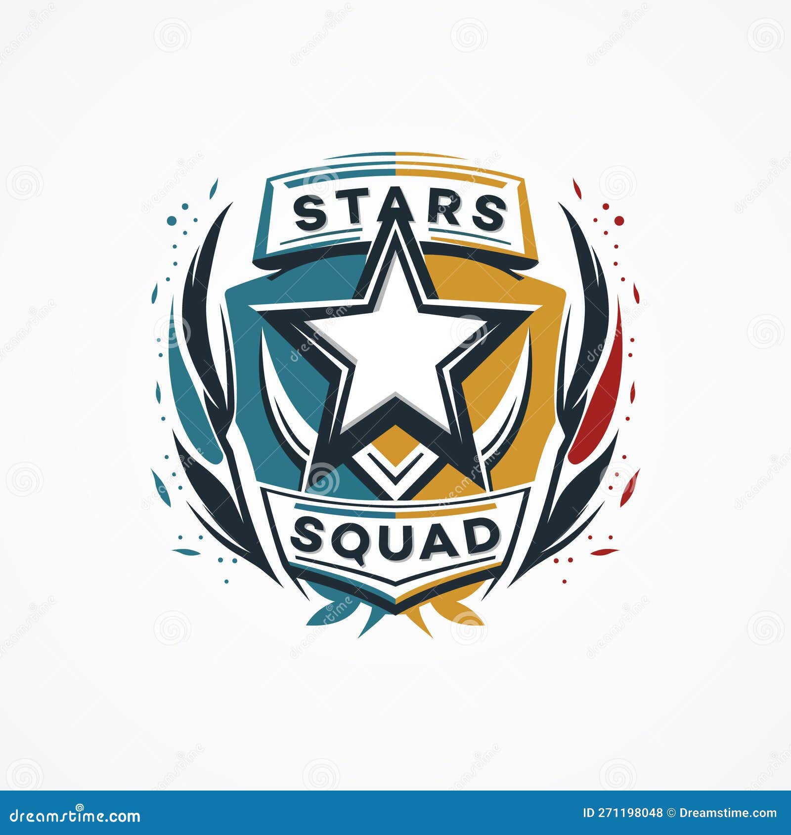 Star Shield Logo Concept Design. Symbol Graphic Template Element Vector ...