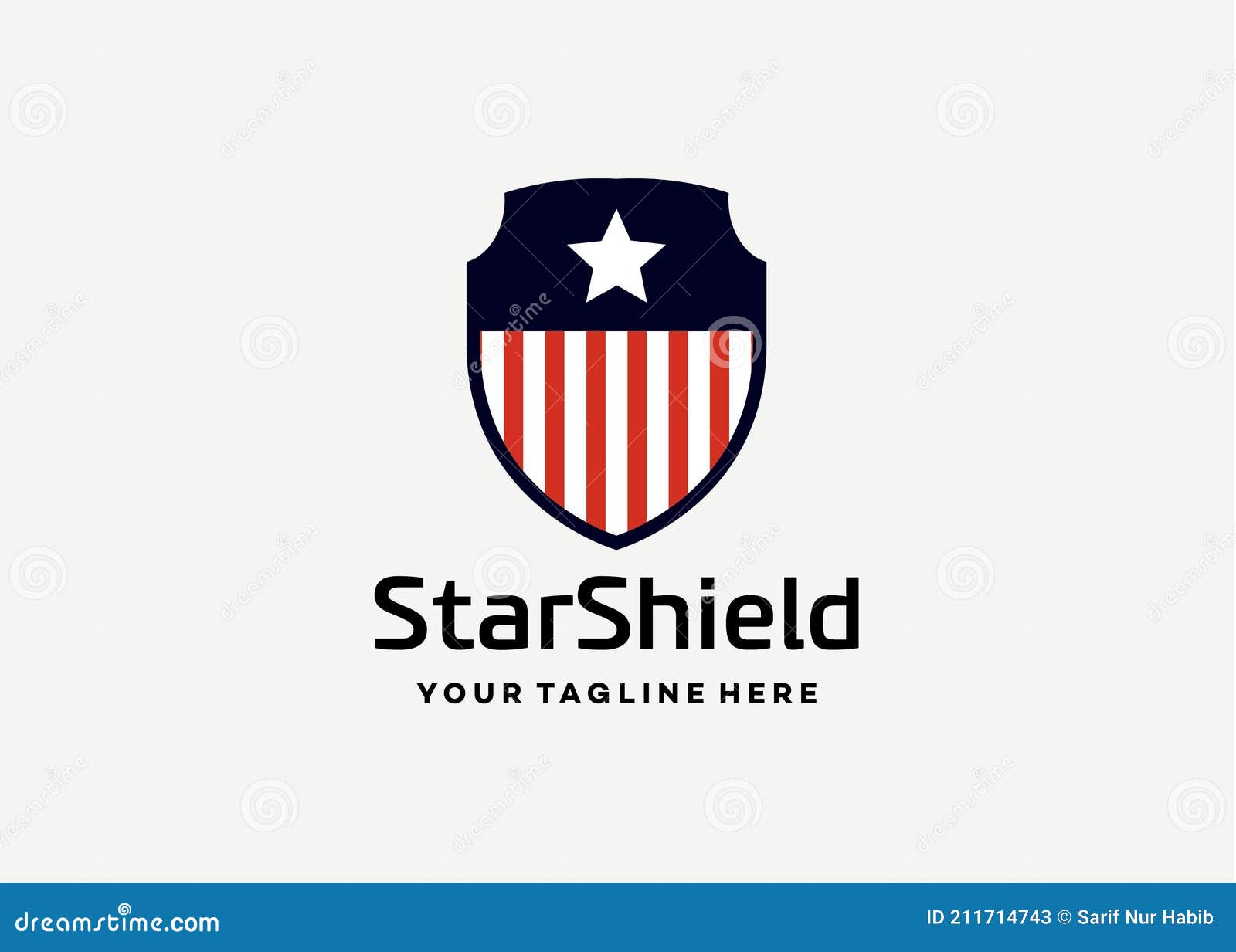 Star Shield Logo Design Template Stock Vector - Illustration of defense ...
