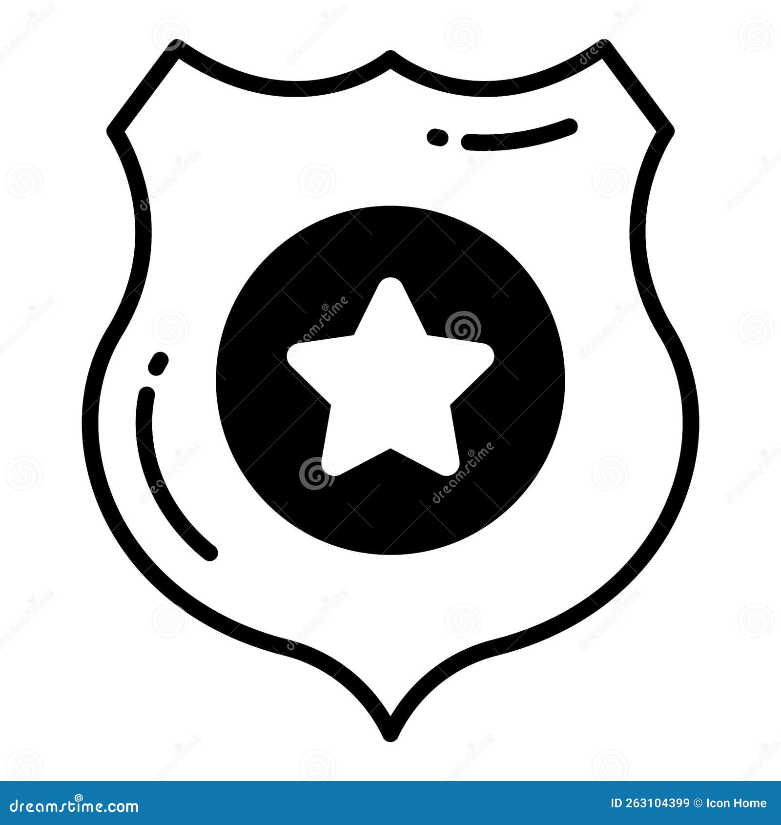 Star Shield Protection and Security Vector Icons Set Cyber Computer ...