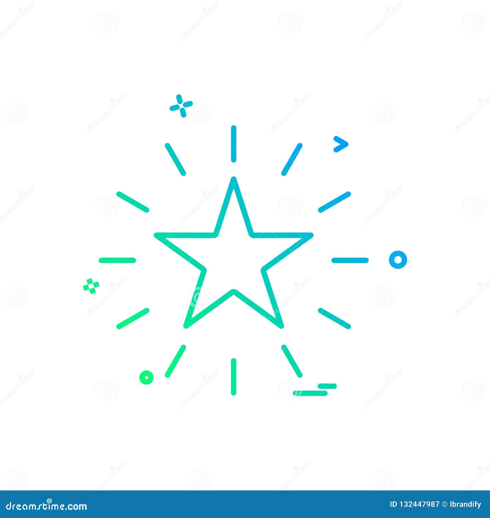 Star Shine Vector Design Icon Stock Vector - Illustration of gold ...