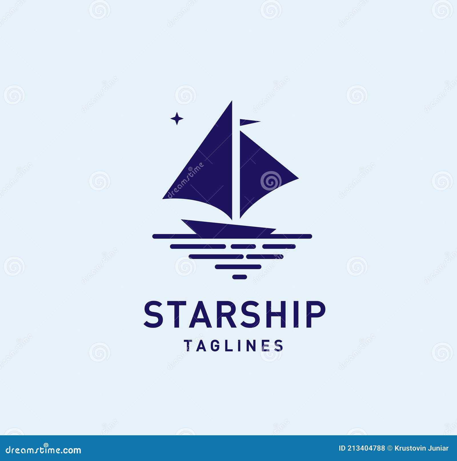 Star ship lines logo stock vector. Illustration of vacation - 213404788
