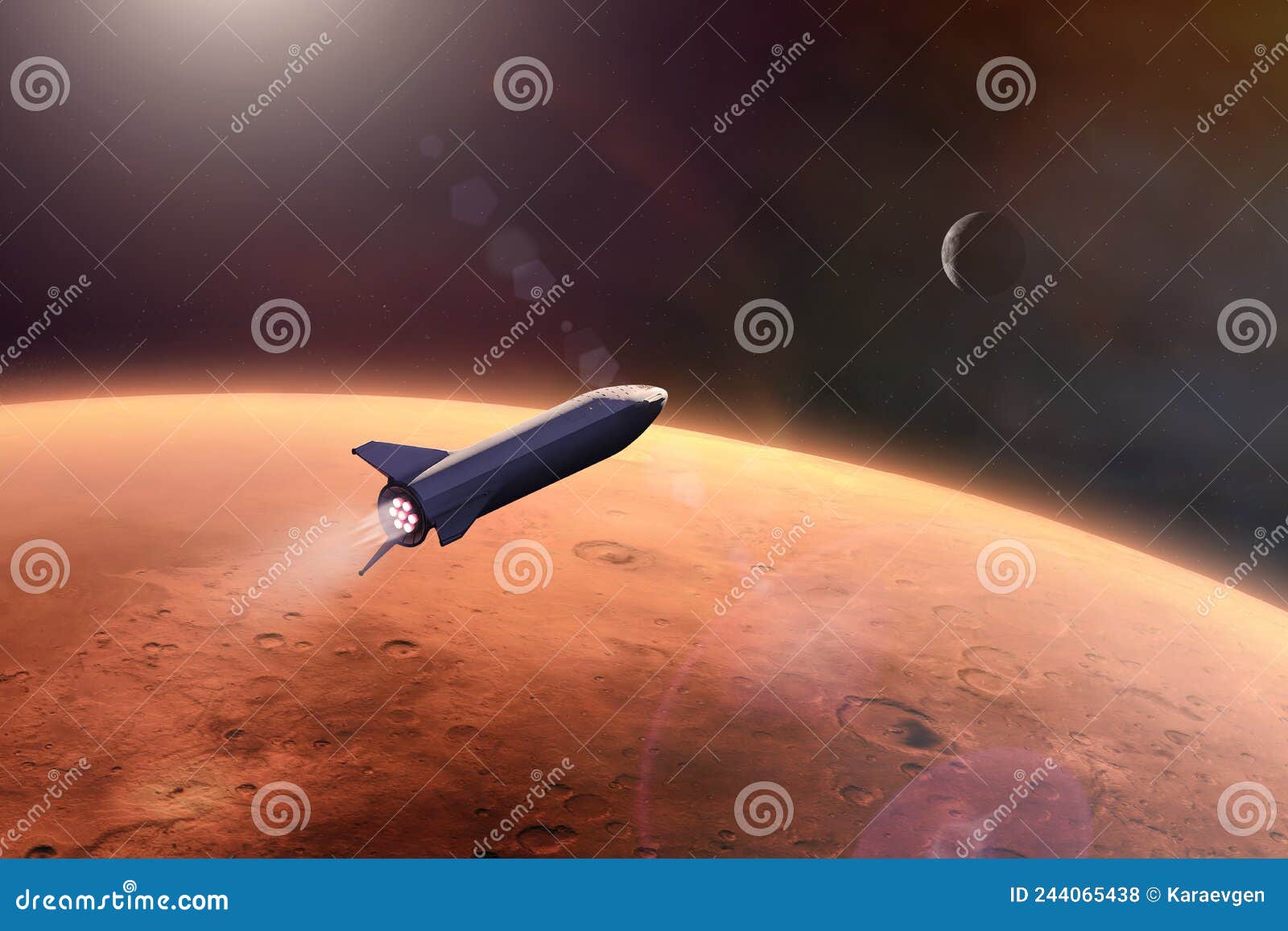 Star Ship Take Off Mission from Mars Planet. Elements of this Image ... Star Ship Take Off Mission from Mars Planet. Elements of this Image ...