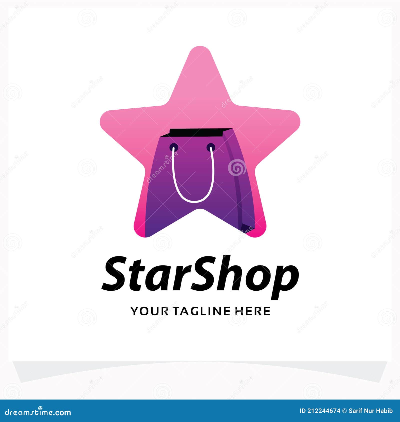 Star Shop Logo Template Design Template Stock Vector - Illustration of ...