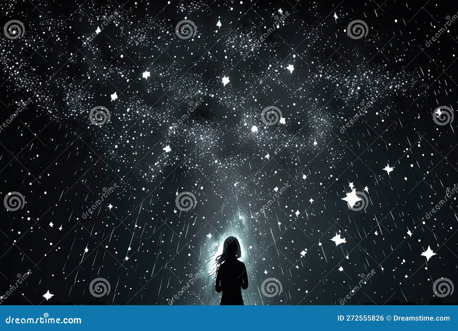 Star shower stock illustration. Illustration of flash - 272555826