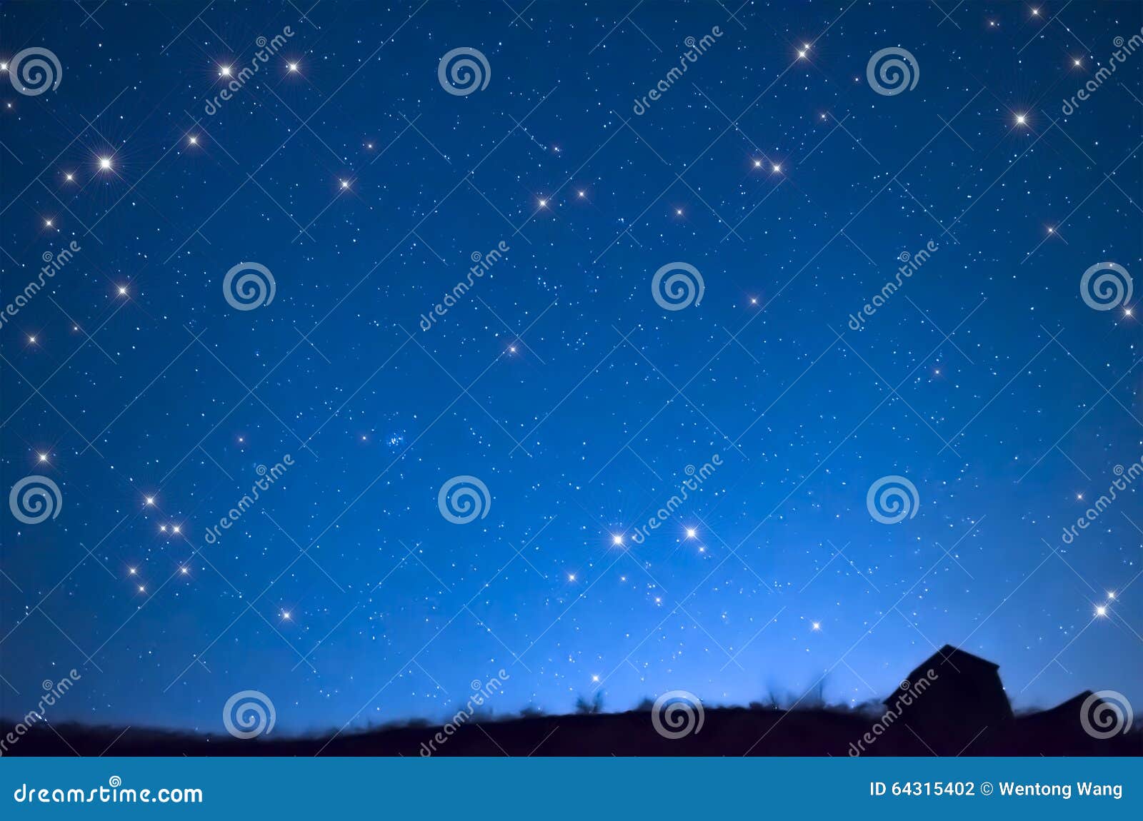 Star shower stock photo. Image of celestial, galaxy, bright - 64315402