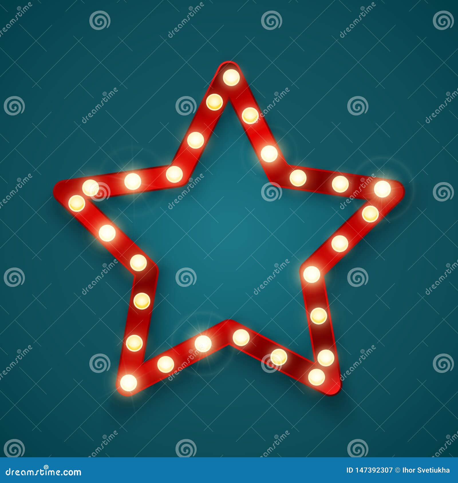 Star Signboard. Retro Banner Sign with Space for Text Stock Vector ...