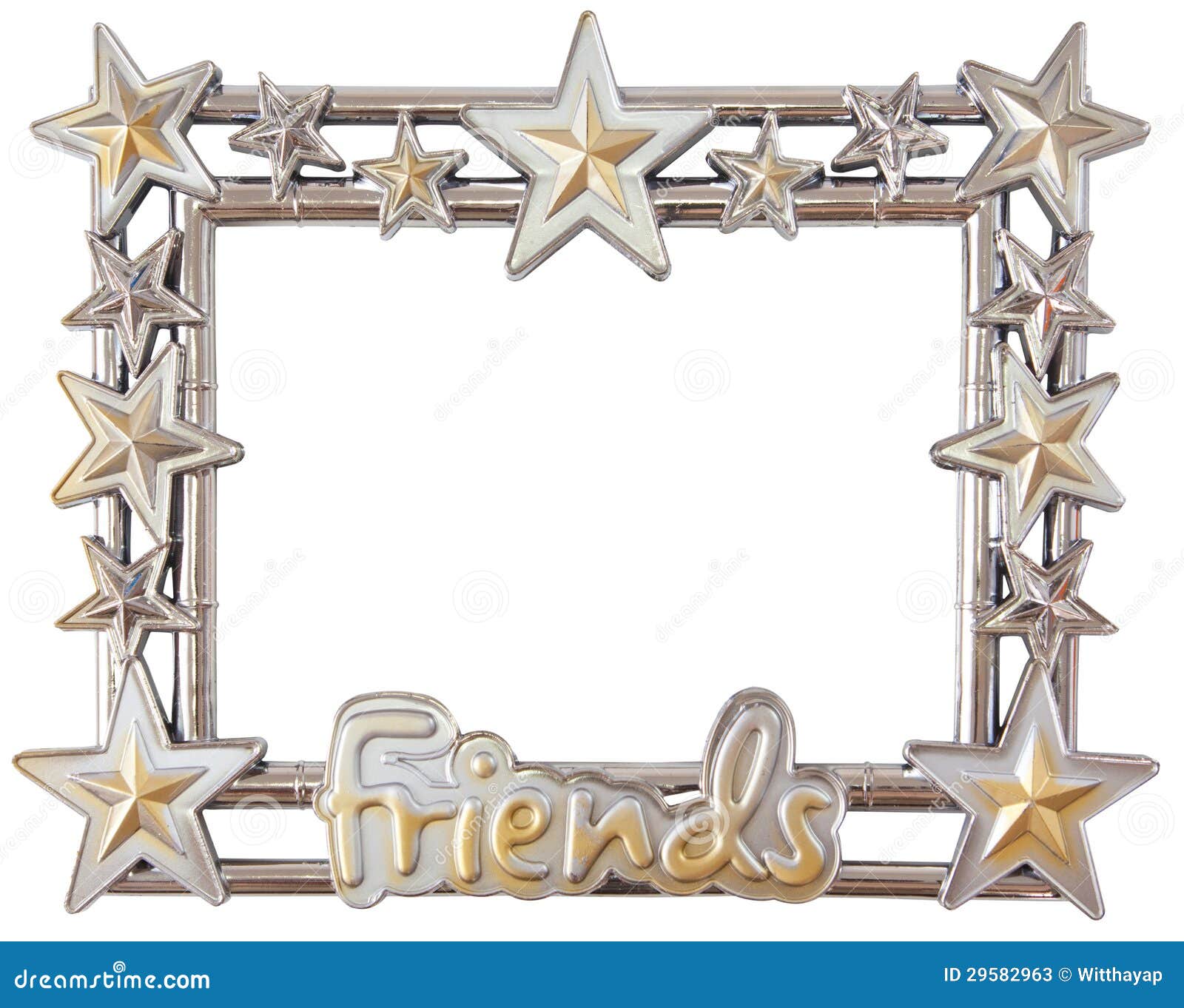 Star silver frame stock image. Image of gold, empty, isolated - 29582963