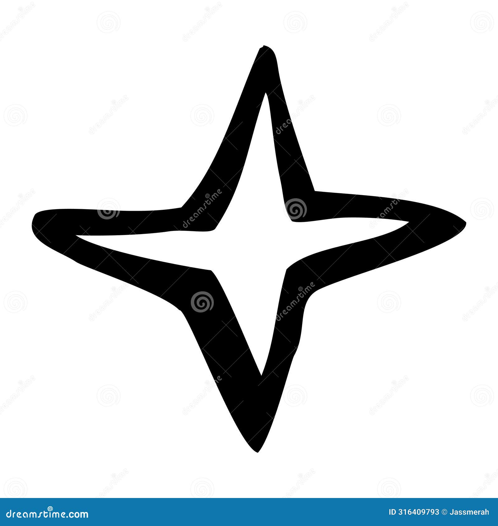 Star, Simple Vector Hand Draw Sketch Doodle, at White Background Stock ...