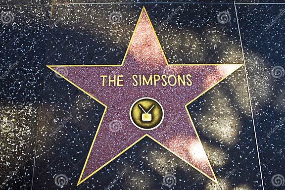 The Star for the Simpsons on Editorial Stock Image - Image of simpsons ...