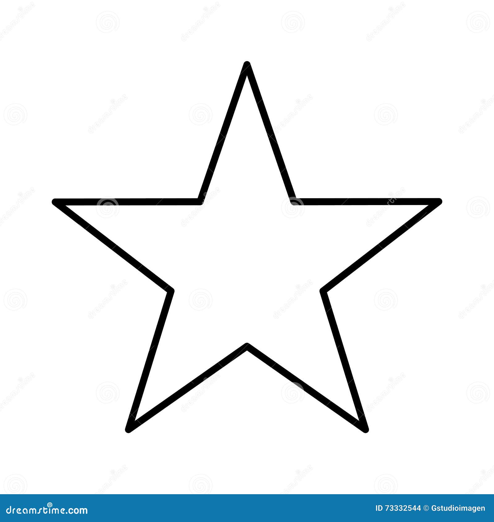 Star Single Isolated Icon Design Stock Illustration - Illustration of ...