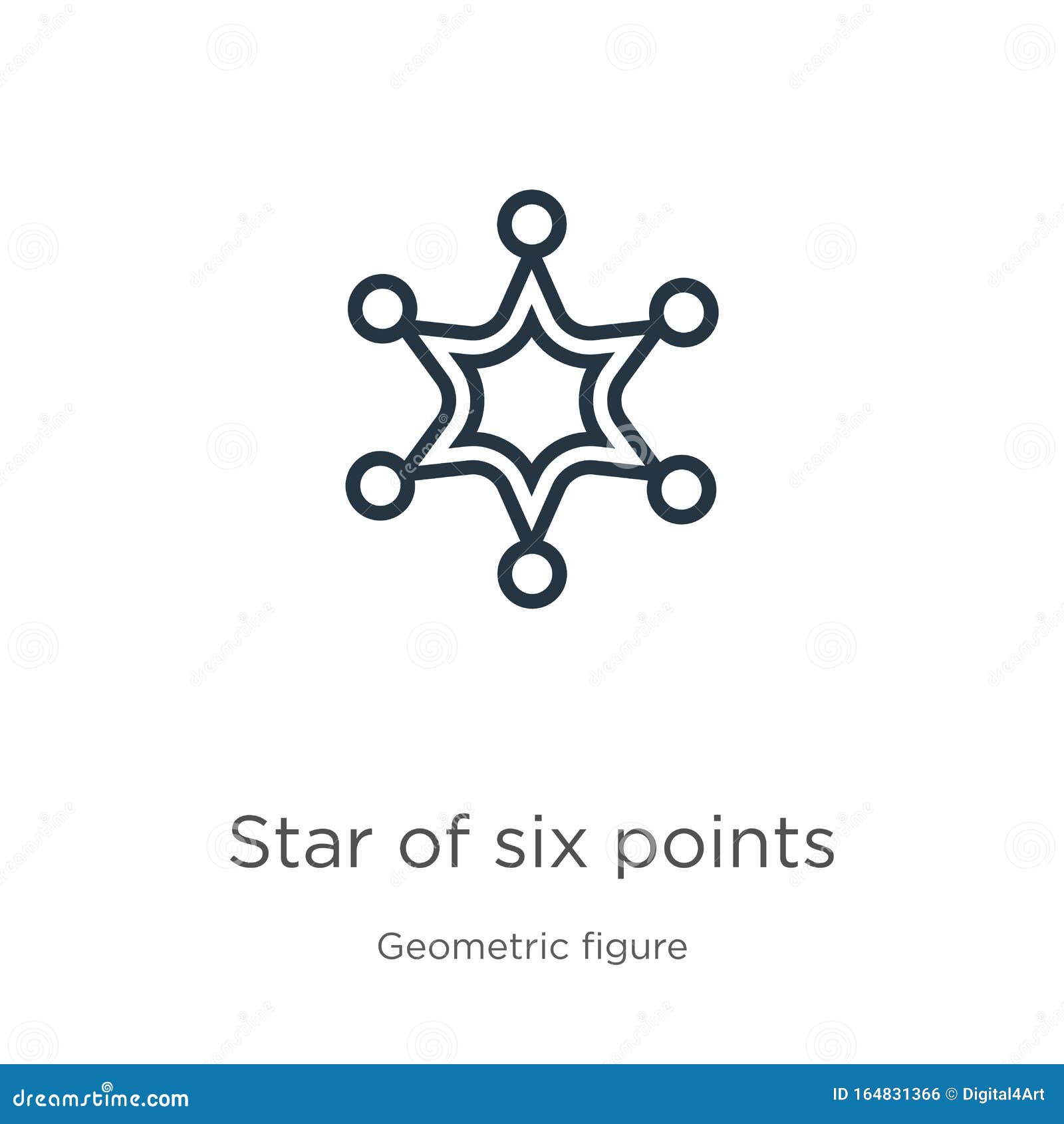 Star of Six Points Icon Vector. Trendy Flat Star of Six Points Icon ...