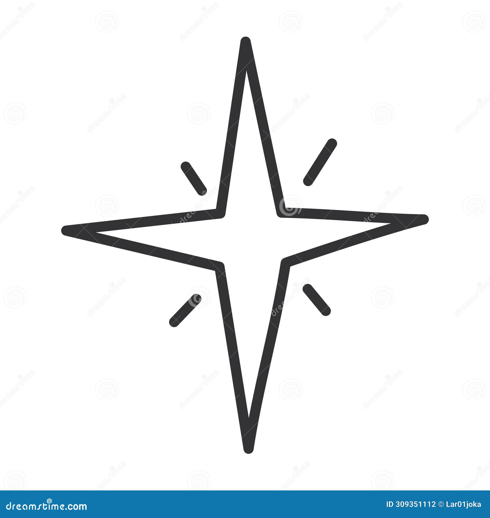 Star Sketch Icon Hand Draw Vector Stock Illustration - Illustration of ...