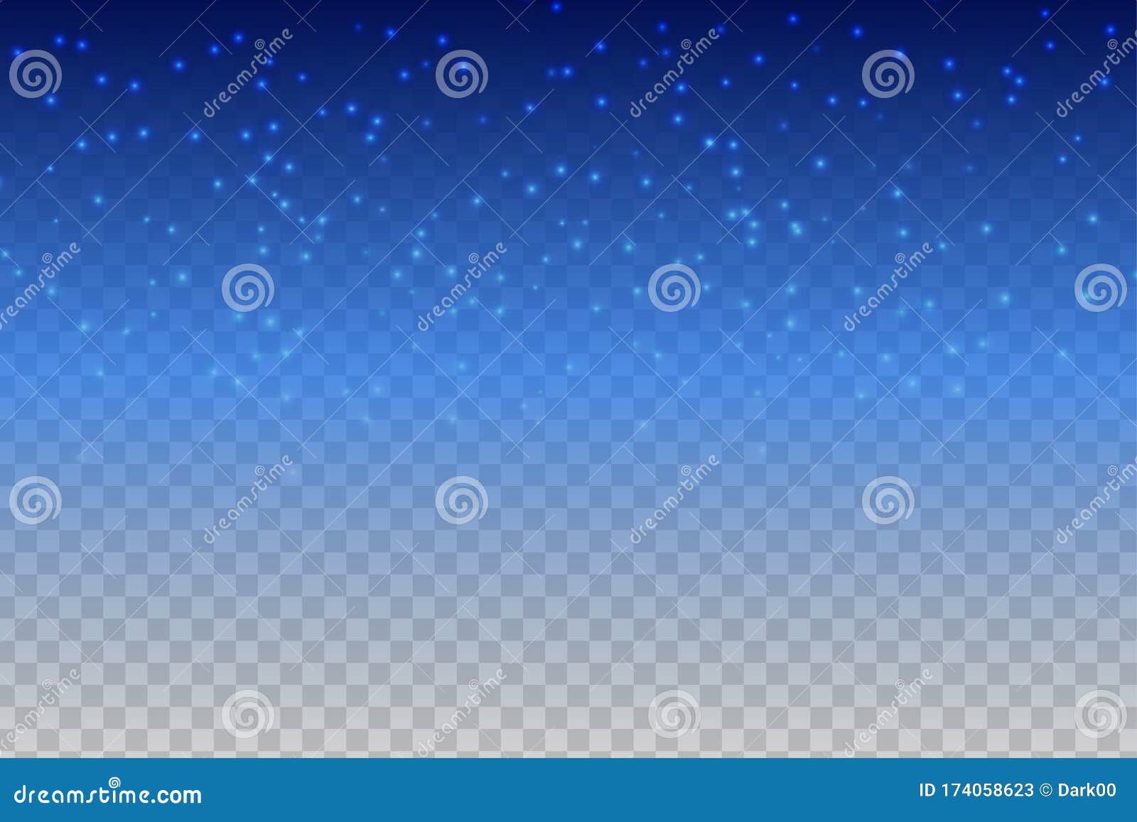 Star Sky on a Transparent Background Stock Vector - Illustration of ...